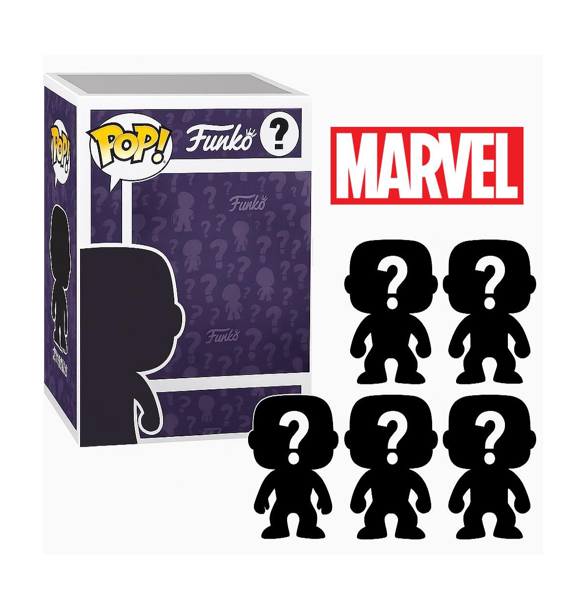 Click here for Funko Pack of 5 Surprise Mystery Marvel Pop! Rando... prices