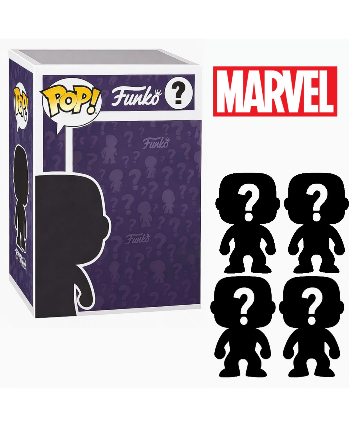 Click here for Funko Set of 4 Surprise Mystery Marvel Pop! Random... prices