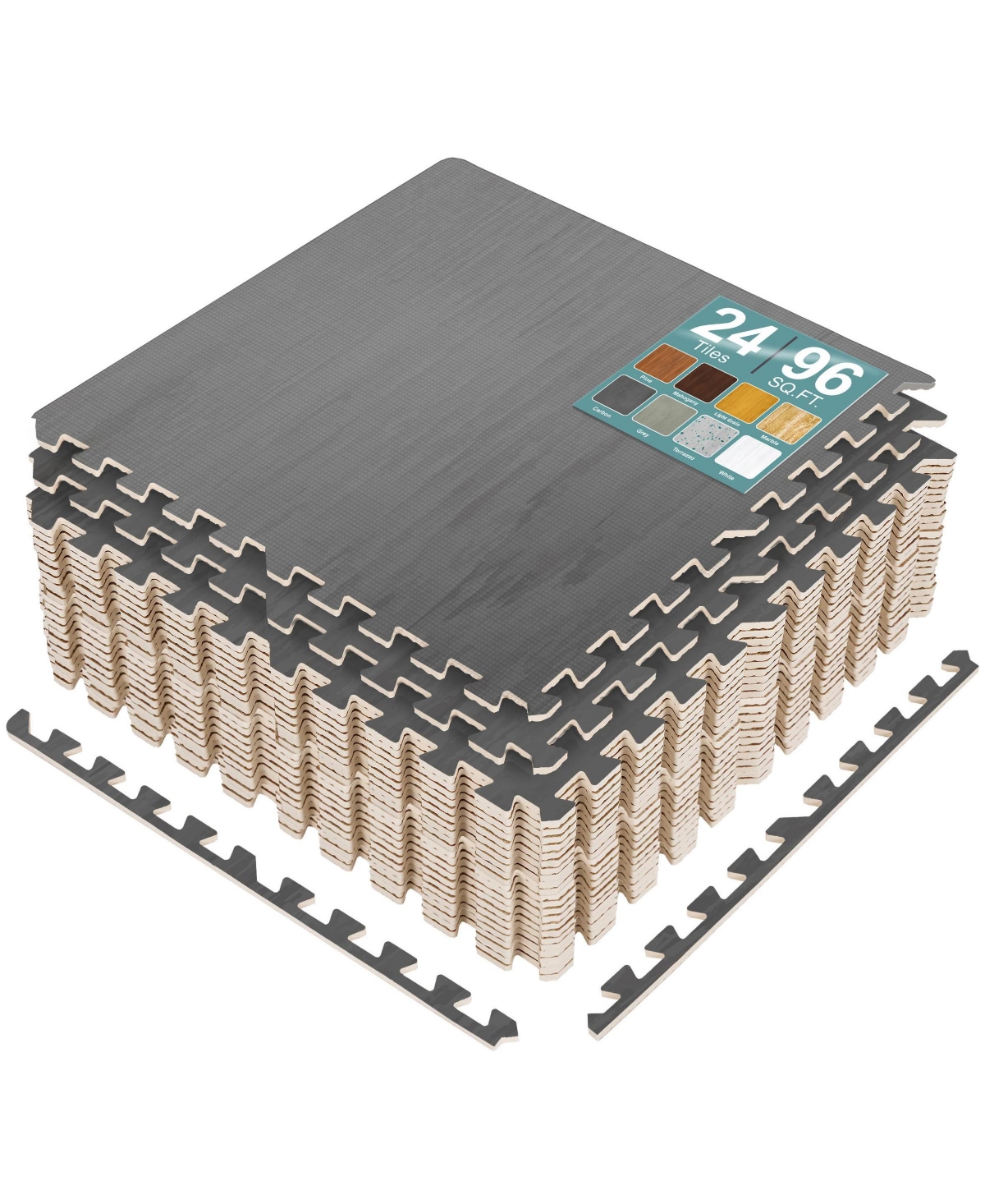 Click here for Sorbus 3/8-Inch Thick 96 Sq. Ft. Wood Grain Floor... prices