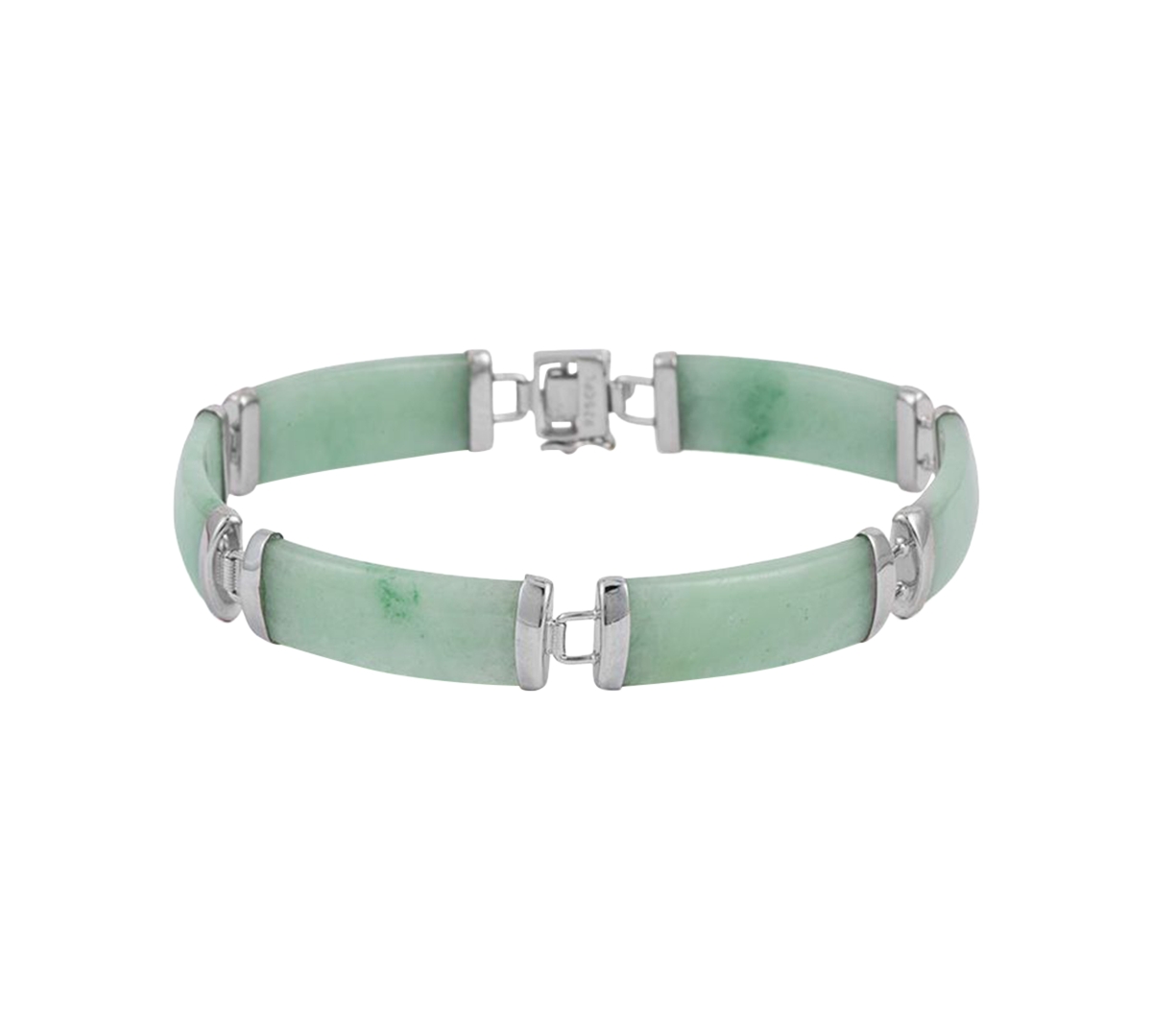 Click here for Macys Green Jade Bracelet in Sterling Silver - Jad... prices