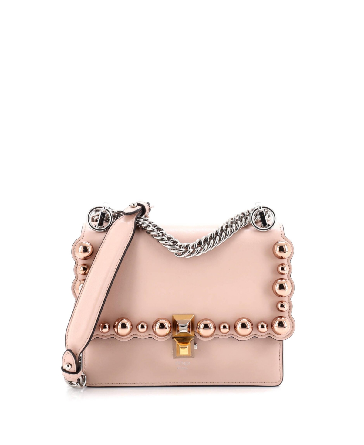 Click here for Pre-Owned Fendi Small Kan I Bag Pearl Embellished... prices