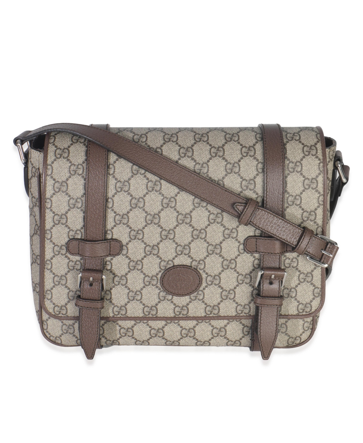 Click here for Pre-Owned Gucci Beige Gg Supreme Canvas Calfskin R... prices