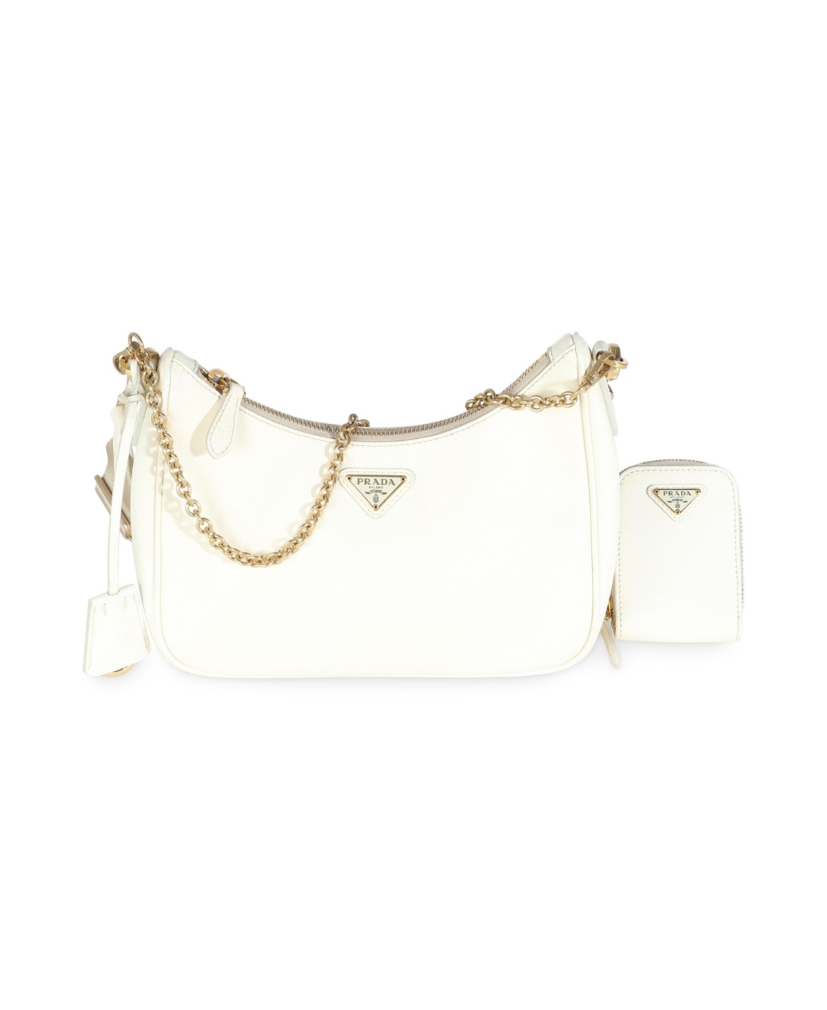 Click here for Pre-Owned Prada White Saffiano Re-Edition 2005 Bag... prices