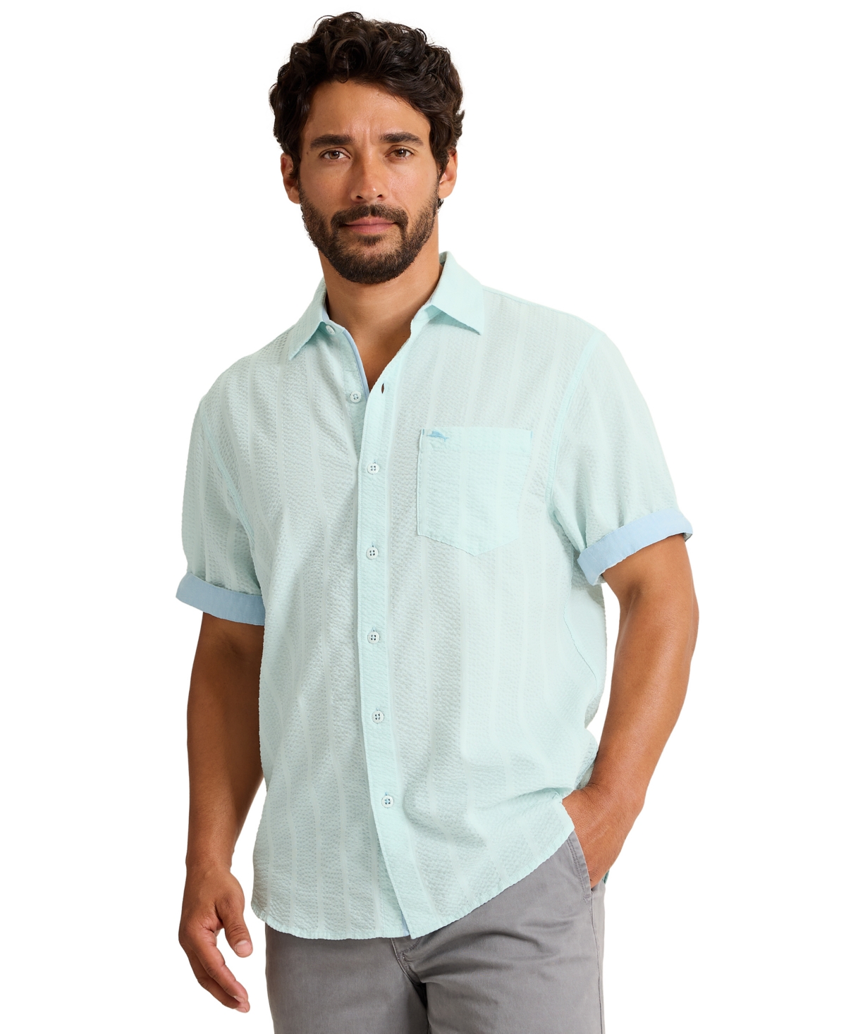 Click here for Tommy Bahama Mens Nova Wave Stripe Shirt - Dusty A... prices