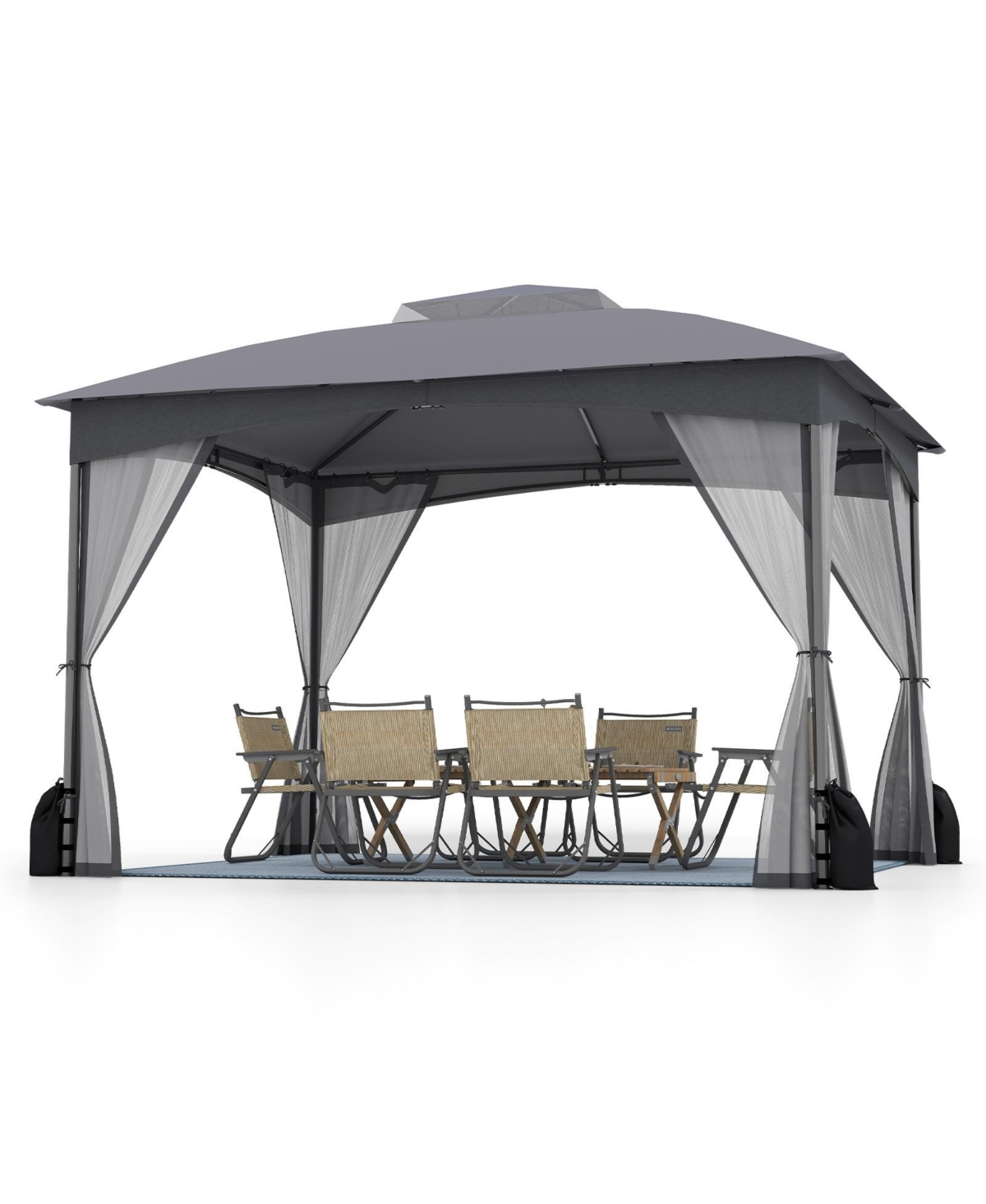 Click here for Gymax 10 x 12 Ft Patio Gazebo w/ Netting Walls Sof... prices