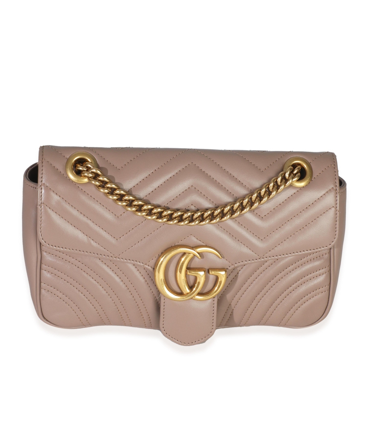 Click here for Pre-Owned Gucci Porcelain Rose Calfskin Matelasse... prices