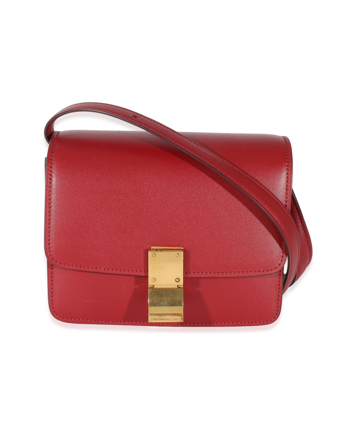 Click here for Pre-Owned Celine Red Smooth Calfskin Small Classic... prices