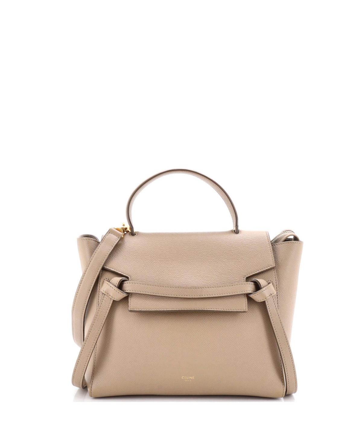 Click here for Pre-Owned Celine Micro Belt Bag Textured Leather -... prices