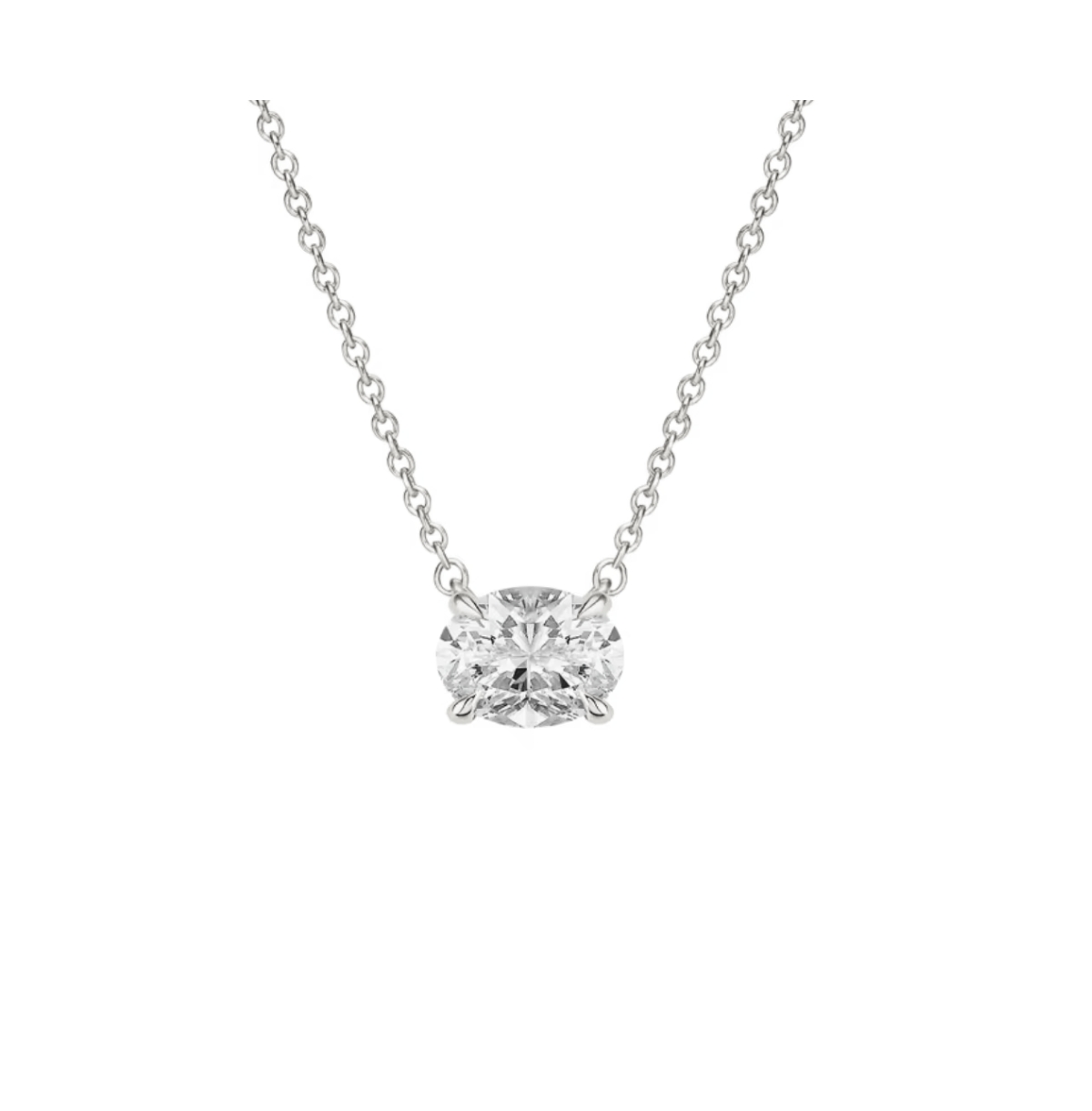Click here for Dloria The Elena Moissanite Solitaire Necklace - S... prices