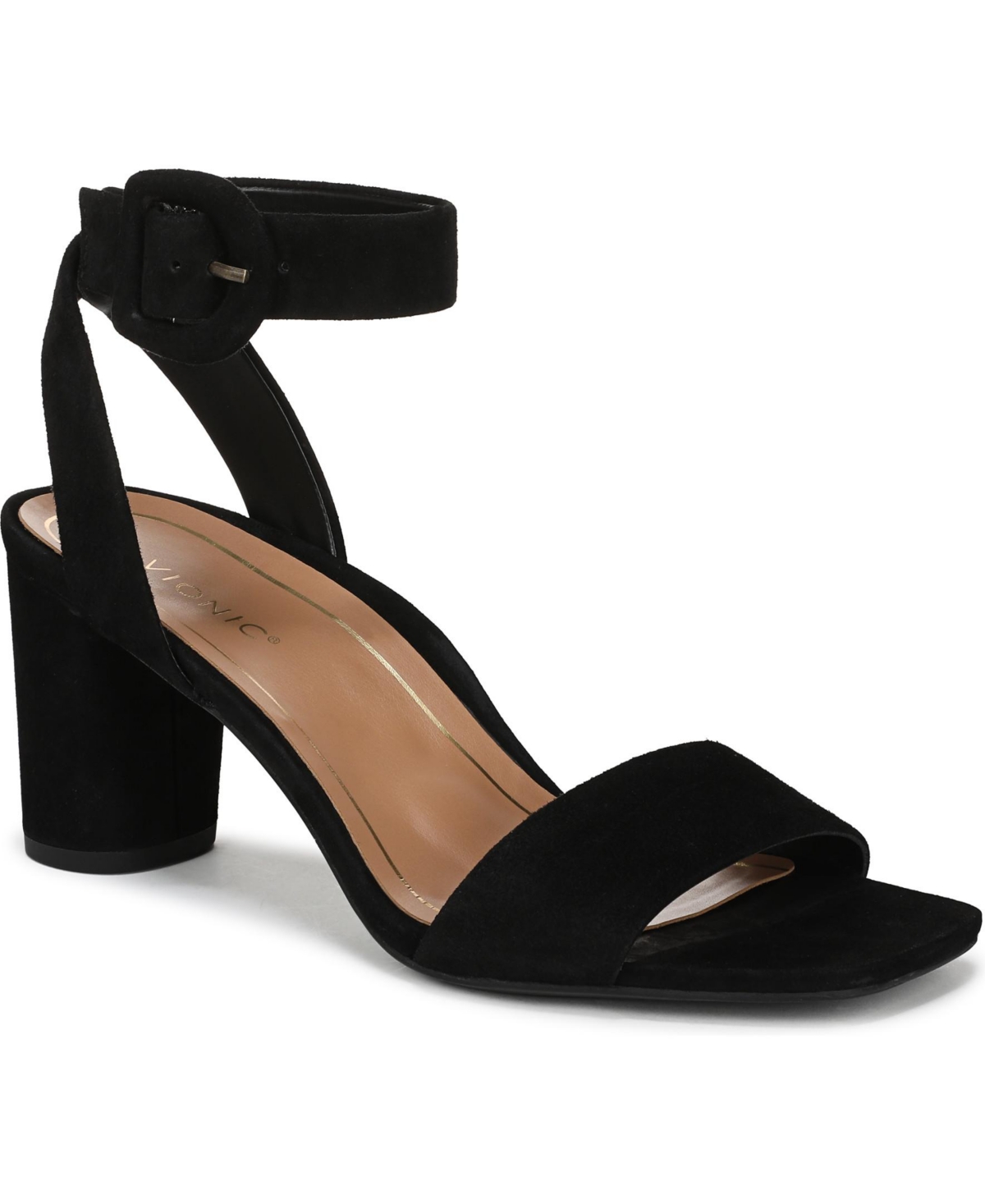 Click here for Vionic Womens Zinfandel Strappy Sandals - Black wa... prices