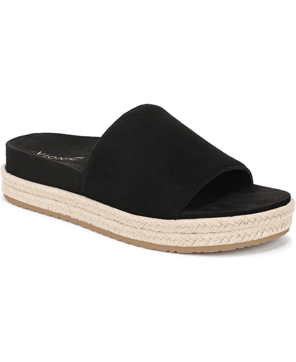 Click here for Vionic Womens Yasmina Espadrille Sandals - Black s... prices