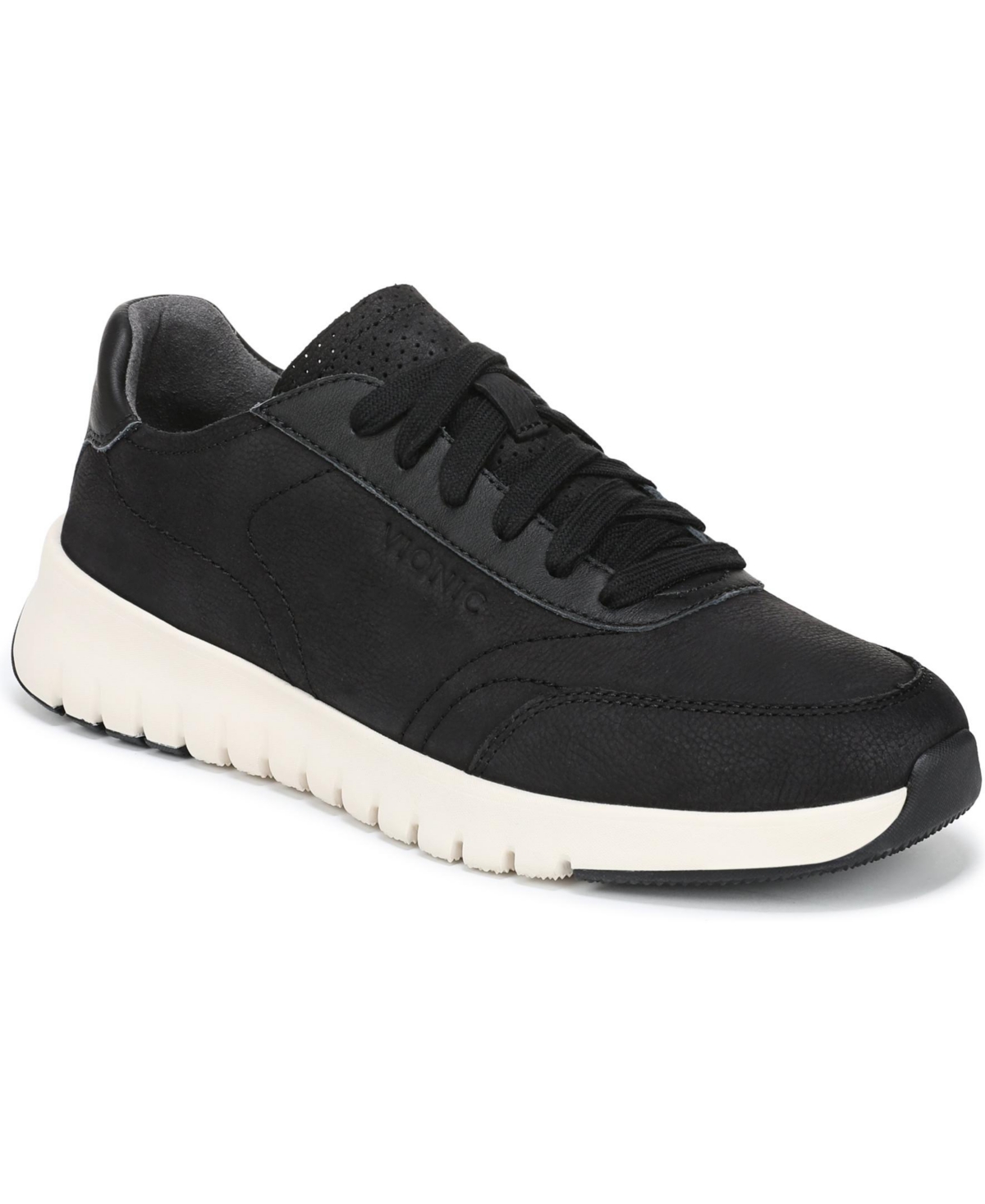 Click here for Vionic Womens Uptown Lace Up Sneakers - Black sued... prices