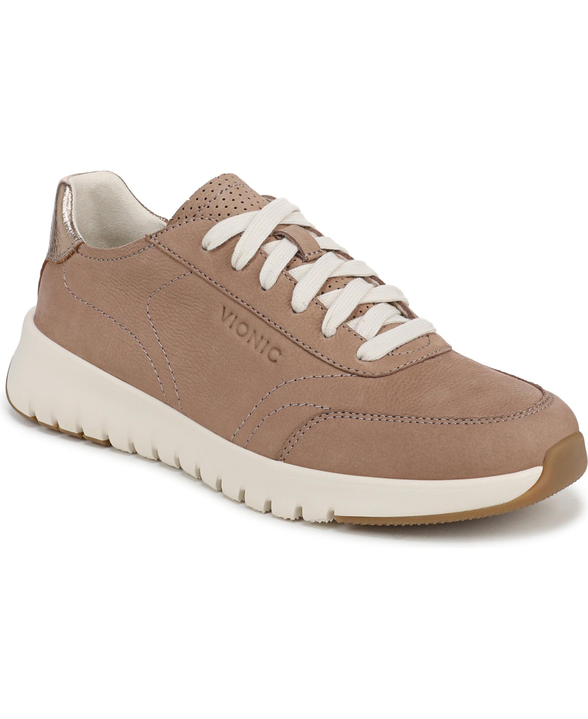Click here for Vionic Womens Uptown Lace Up Sneakers - Desert san... prices