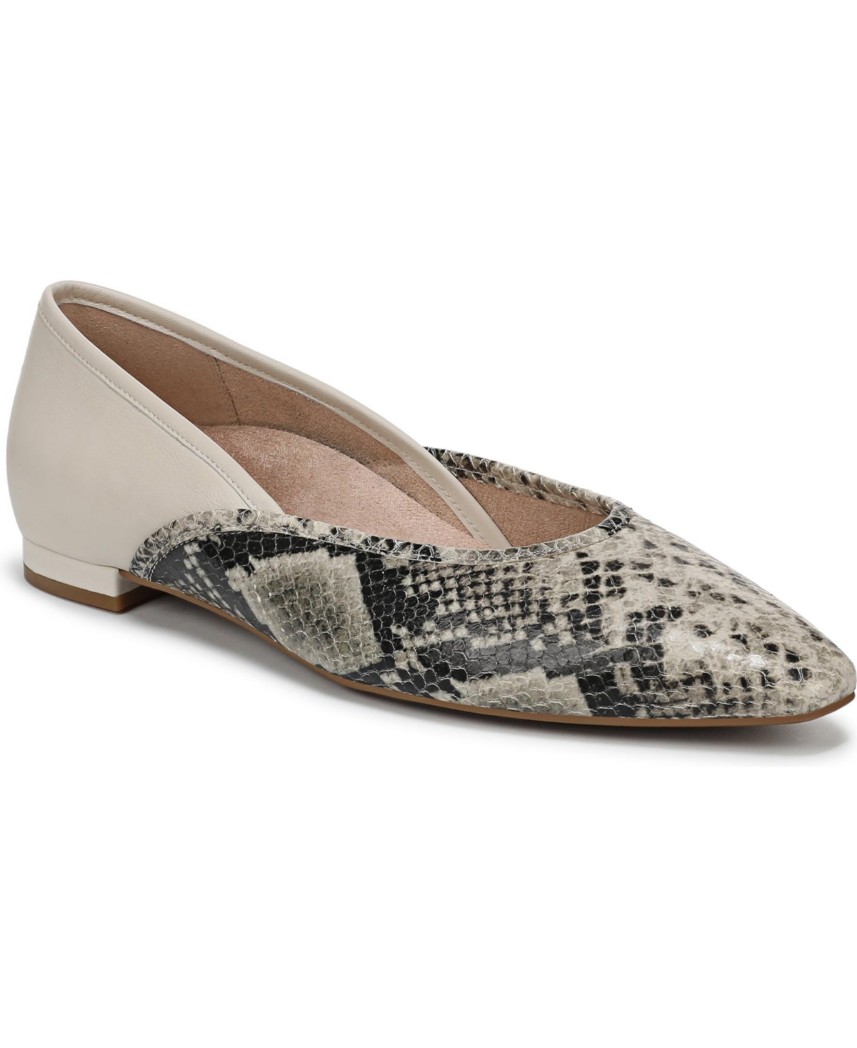 Click here for Vionic Womens Gracia Ballet Flats - Cream snake le... prices