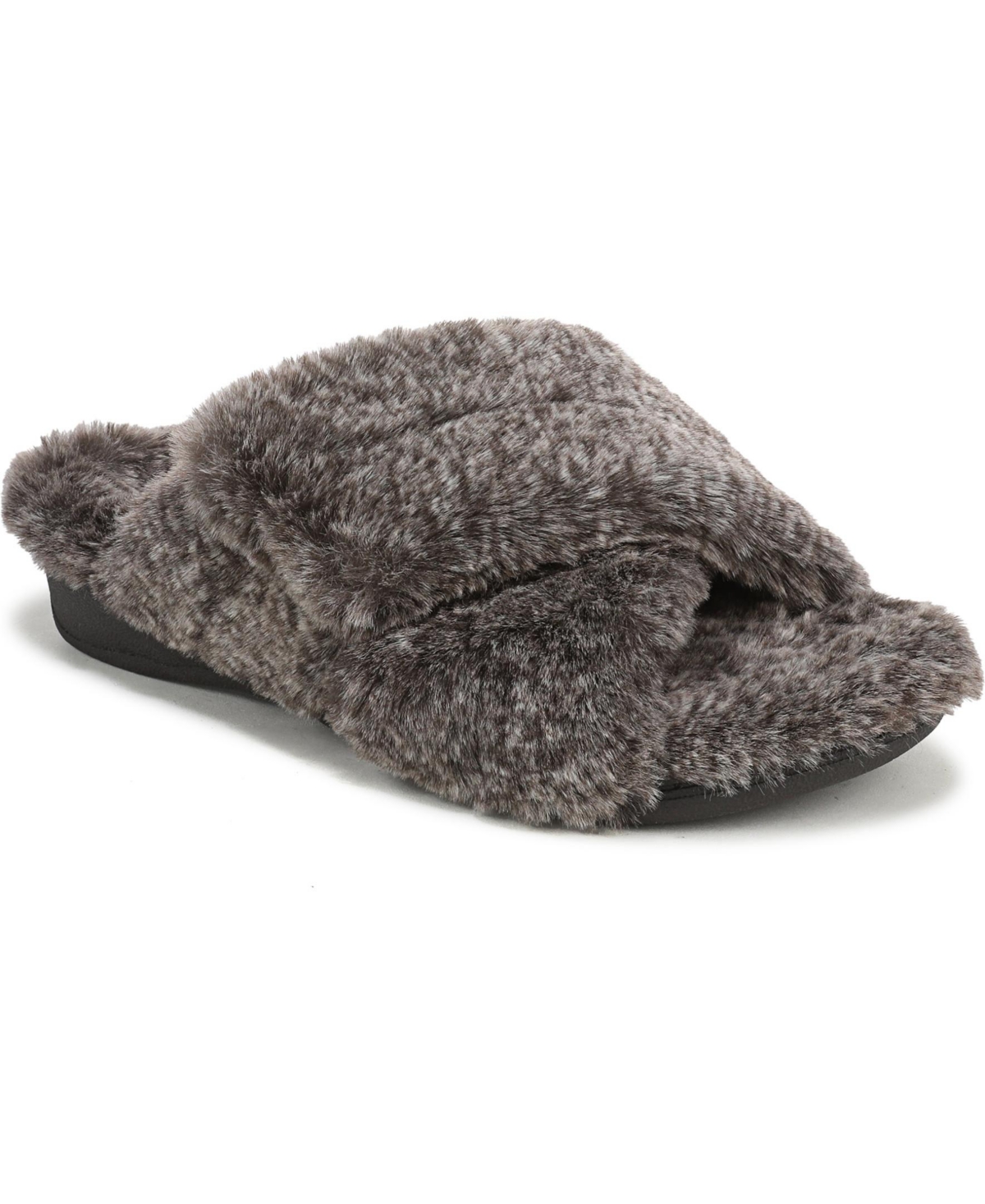 Click here for Vionic Womens Relax Ii Open Toe Slippers - Dark br... prices