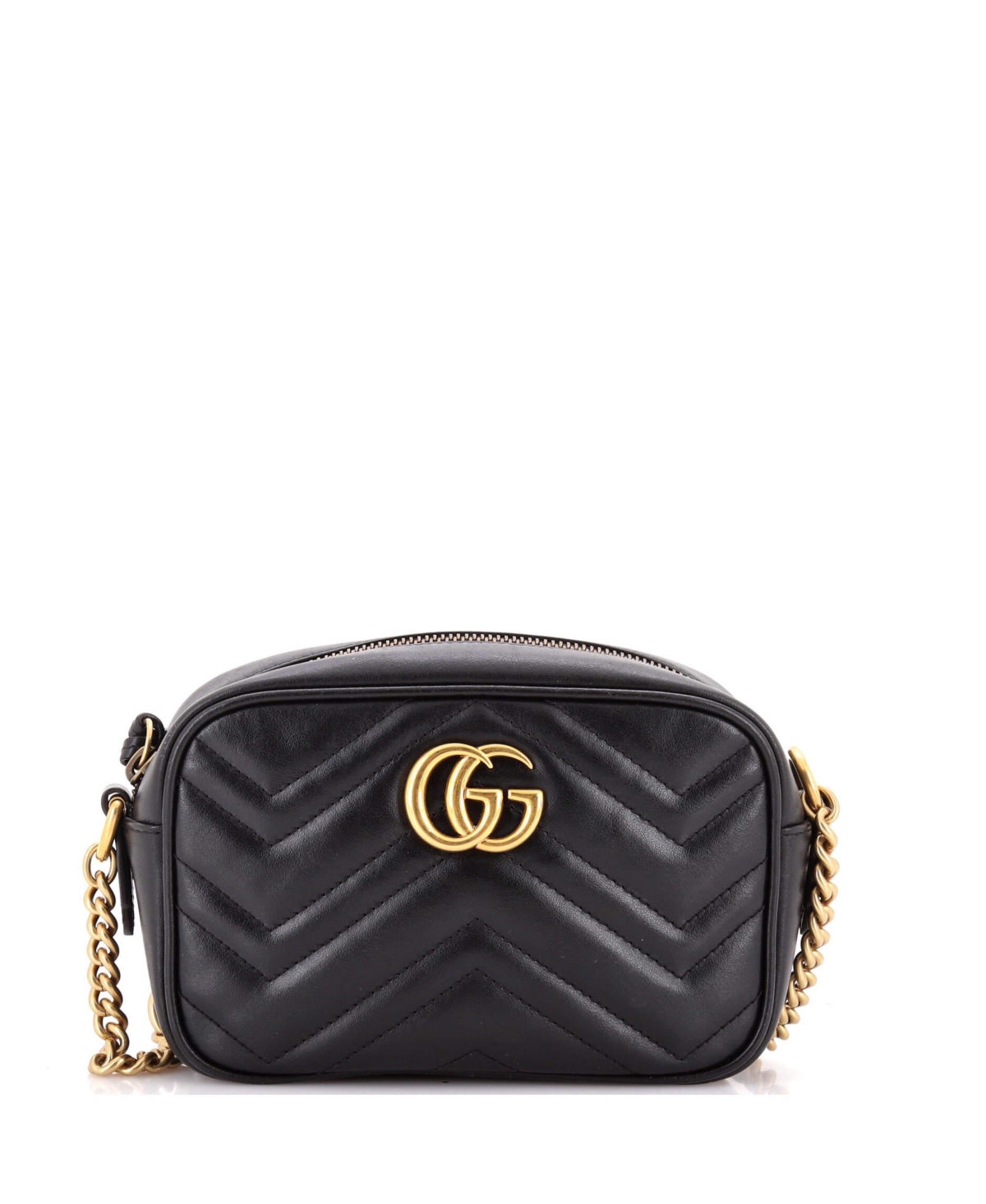 Click here for Pre-Owned Gucci Mini Gg Marmont Shoulder Bag Matel... prices