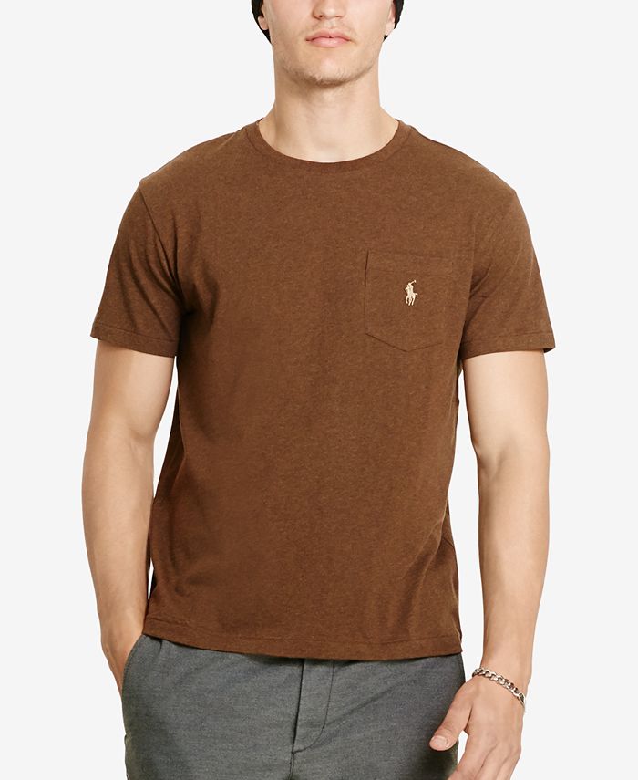 Polo Ralph Lauren Men's Cotton Jersey Pocket Crewneck T-Shirt - Macy's