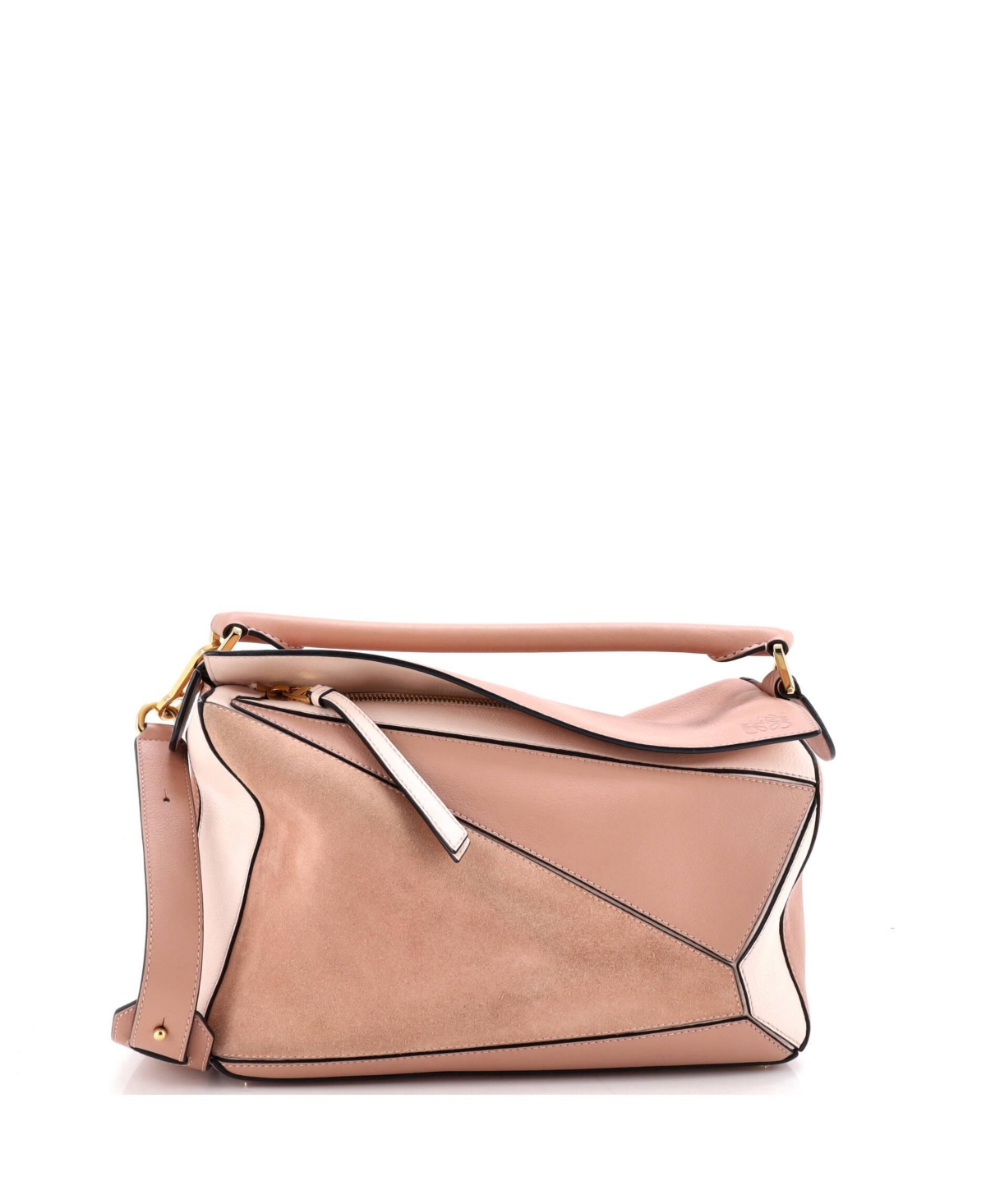 Click here for Pre-Owned Loewe Medium Puzzle Bag Leather and Sued... prices