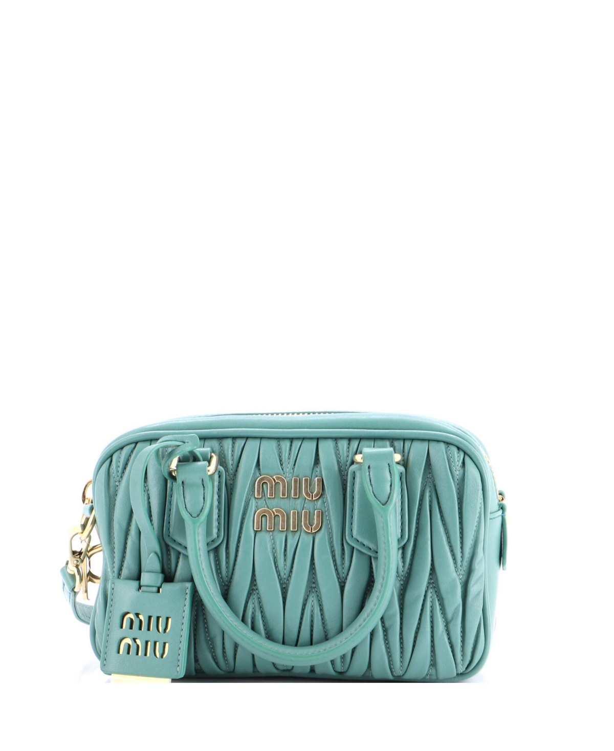 Click here for Pre-Owned Miu Miu Regular Arcadie Top Handle Bag M... prices