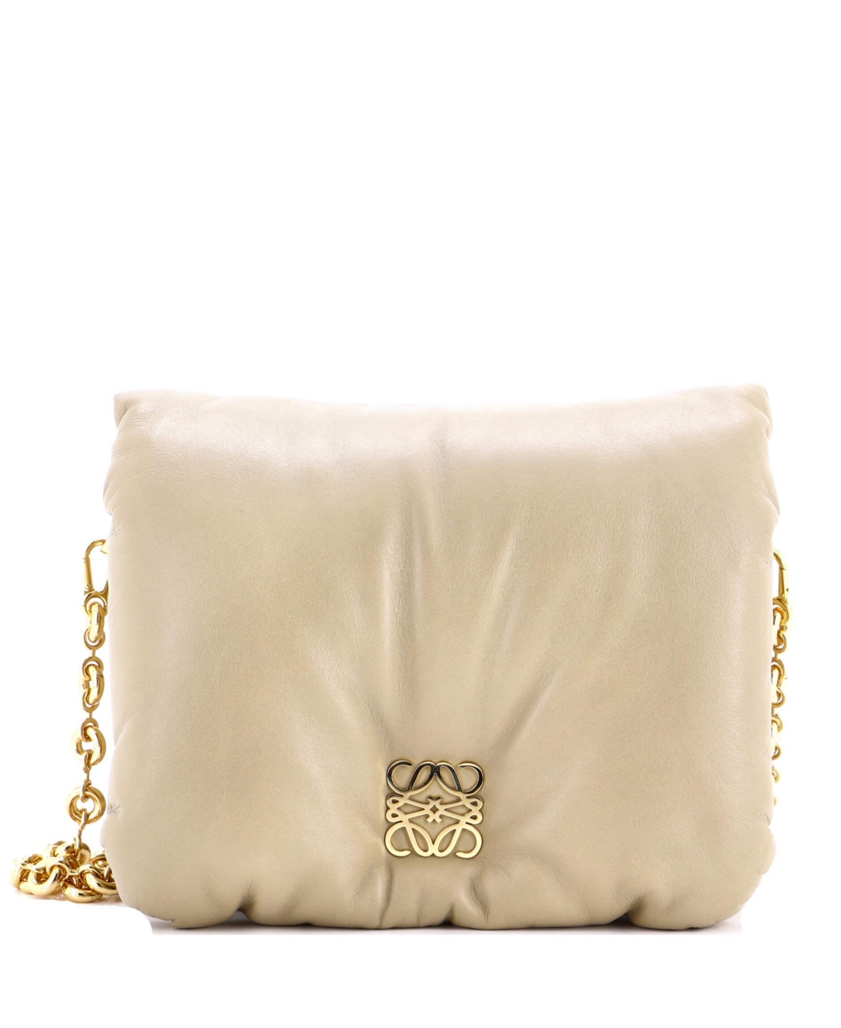 Click here for Pre-Owned Loewe Medium Goya Puffer Bag Leather - G... prices