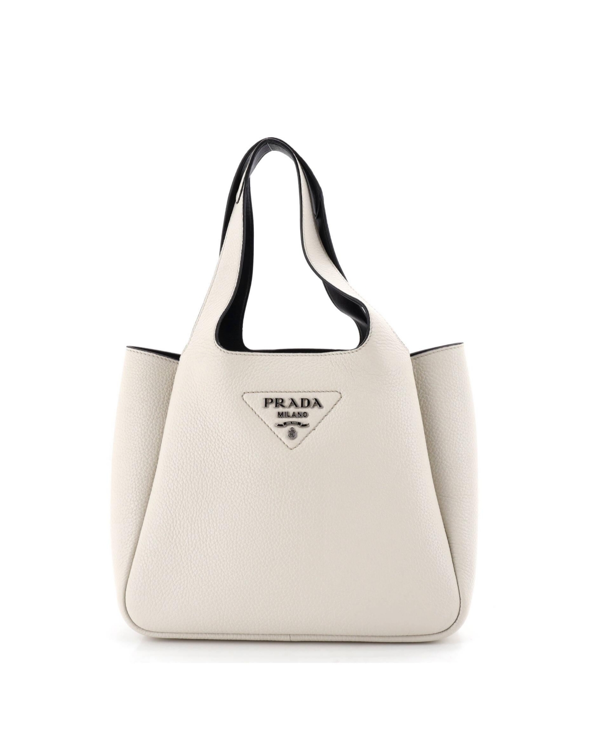 Click here for Pre-Owned Prada Small Flou Dynamique Open Tote Vit... prices