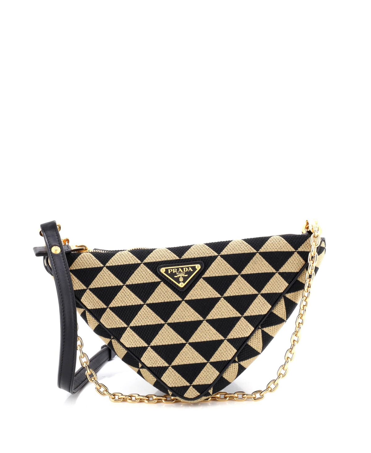 Click here for Pre-Owned Prada Mini Symbole Triangle Bag Leather... prices
