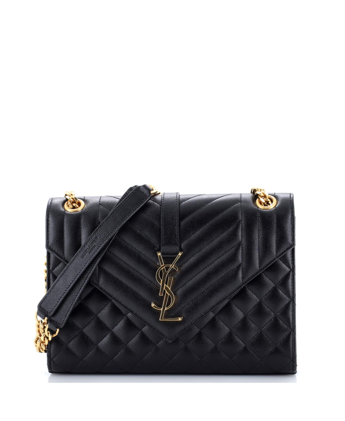 Click here for Pre-Owned Saint Laurent Medium Classic Monogram En... prices