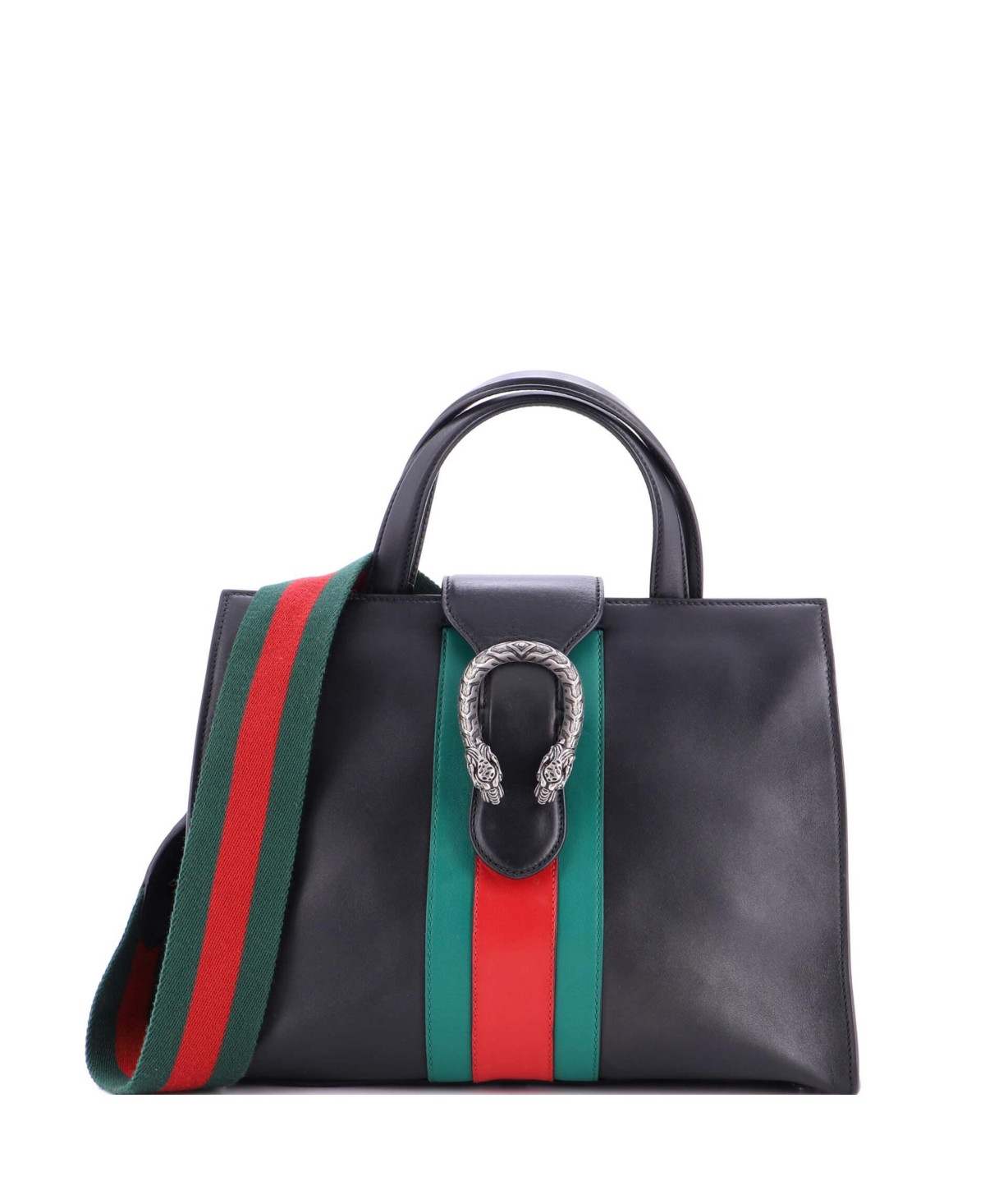 Click here for Pre-Owned Gucci Medium Web Dionysus Top Handle Bag... prices