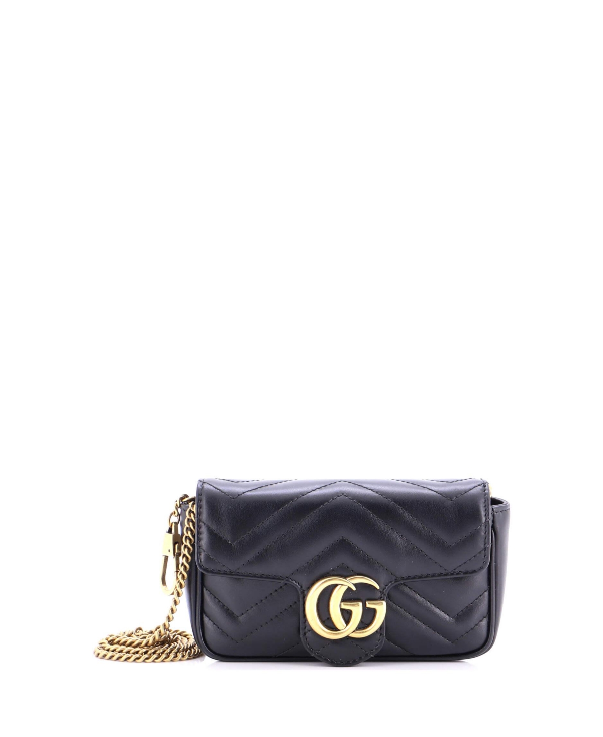 Click here for Pre-Owned Gucci Super Mini Gg Marmont Flap Bag Mat... prices