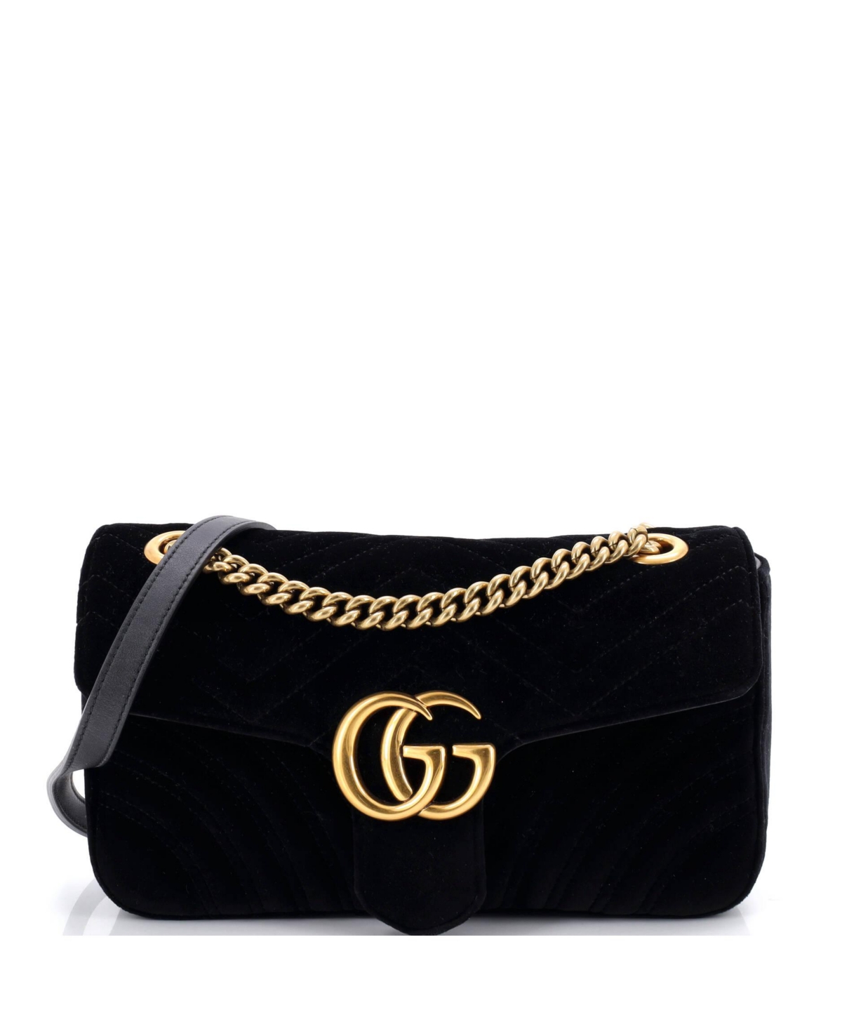 Click here for Pre-Owned Gucci Small Gg Marmont Flap Bag Matelass... prices
