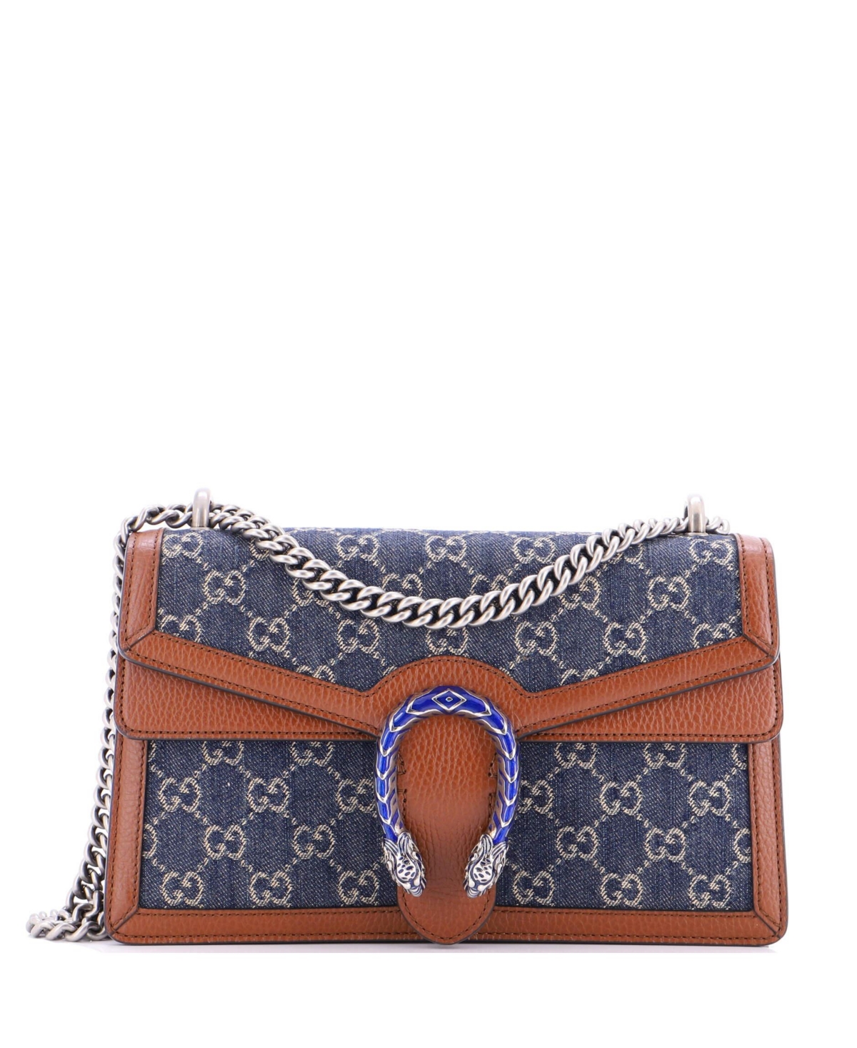 Click here for Pre-Owned Gucci Small Dionysus Bag Gg Denim - Blue prices