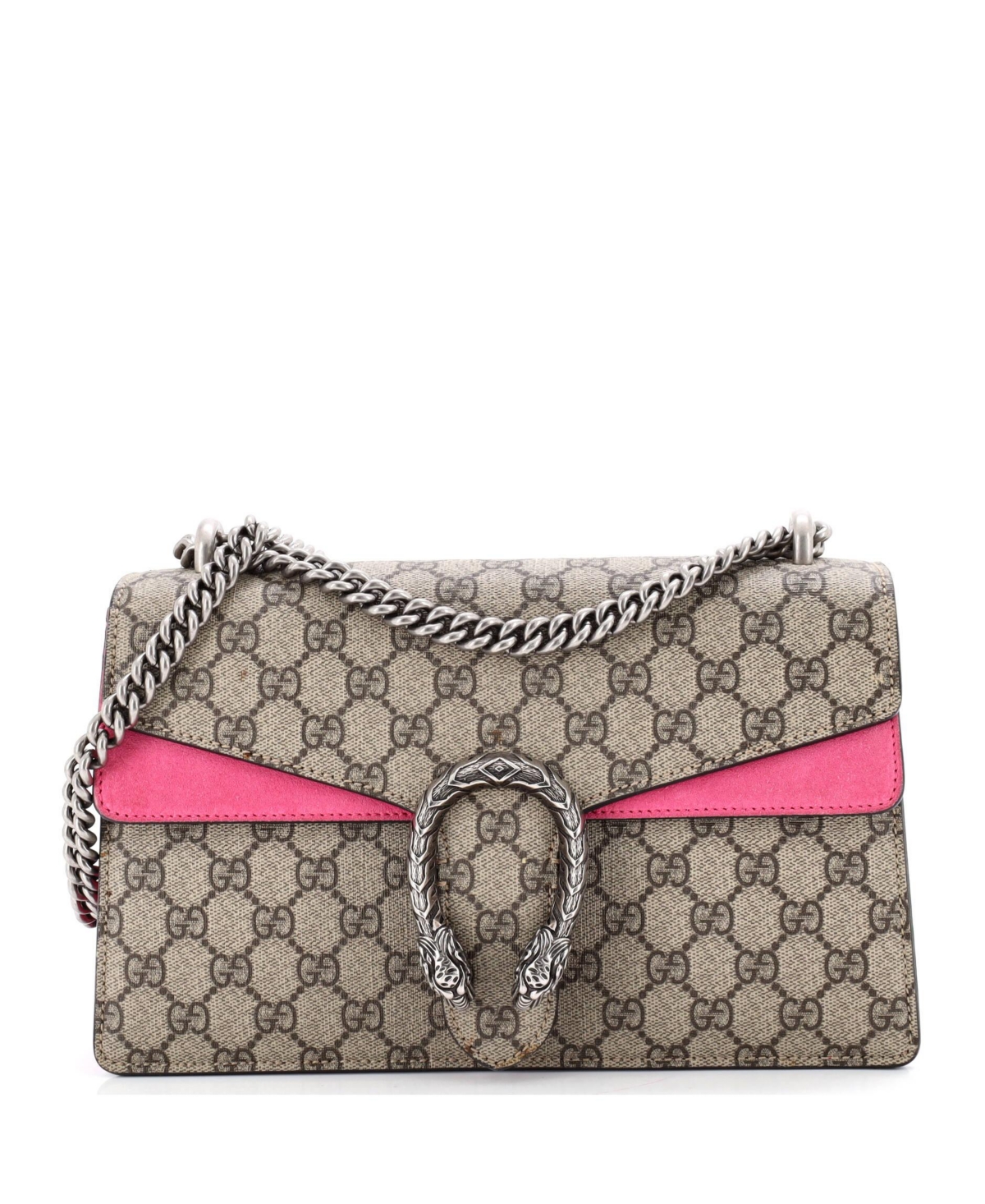 Click here for Pre-Owned Gucci Small Dionysus Bag Gg Coated Canva... prices
