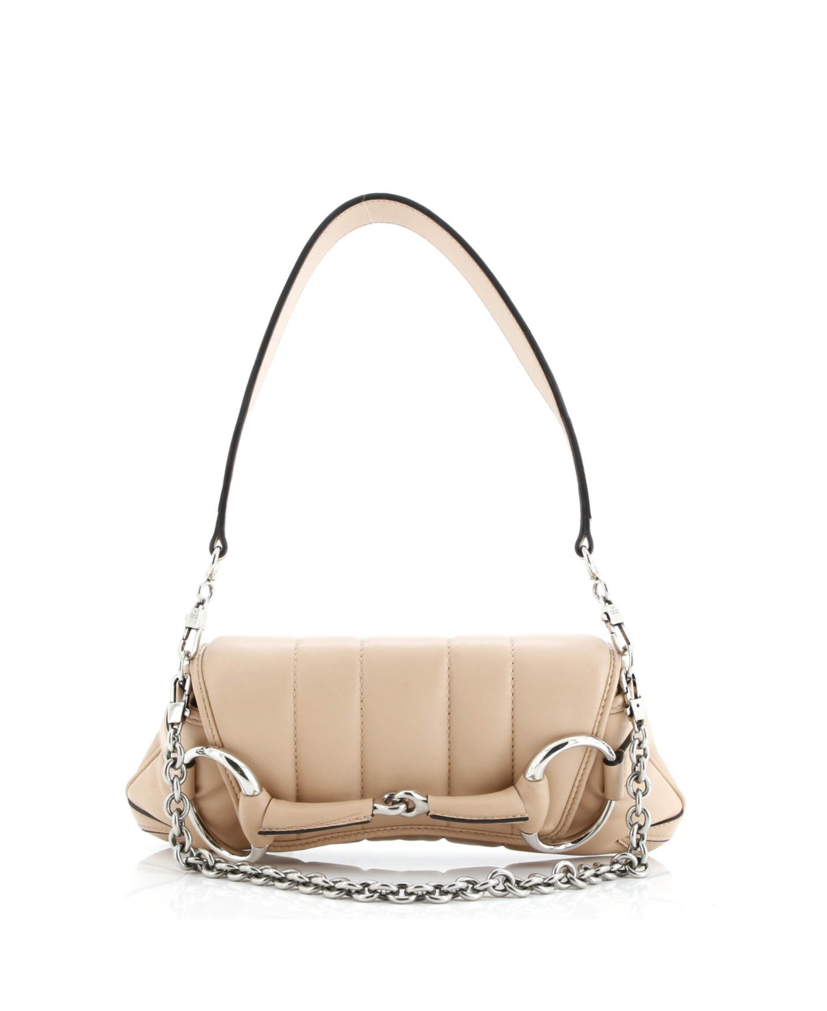 Click here for Pre-Owned Gucci Small Horsebit Chain Shoulder Bag... prices