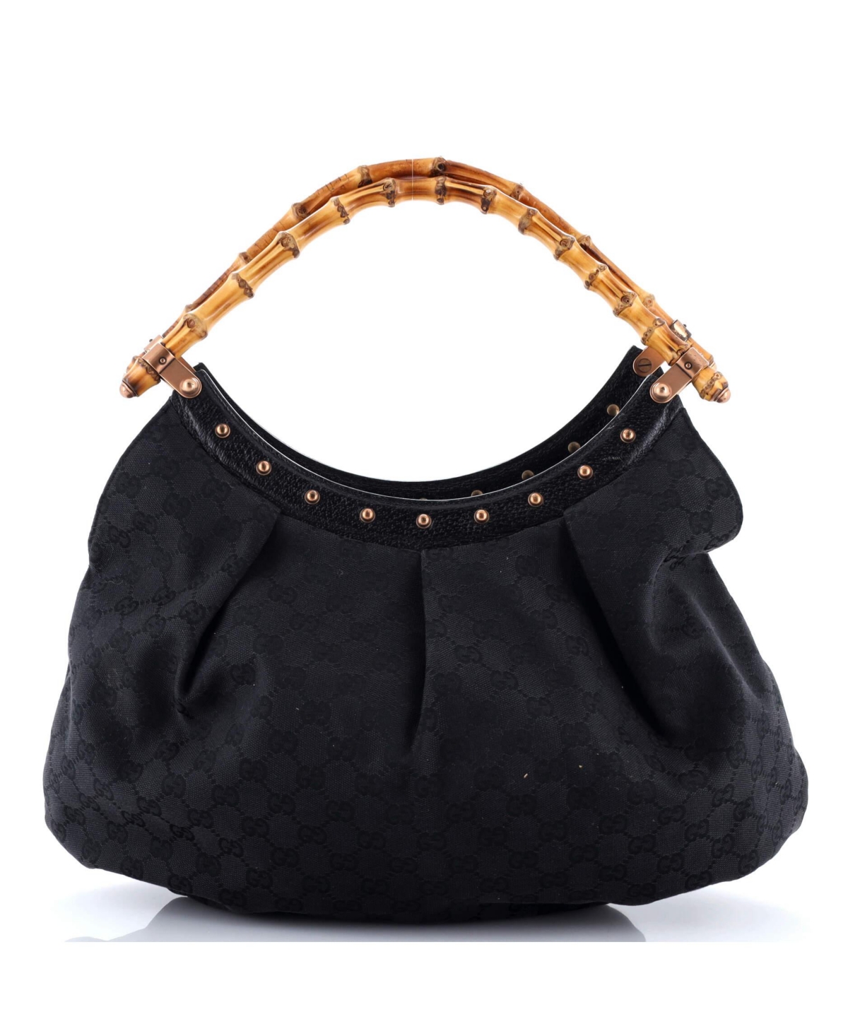 Click here for Pre-Owned Gucci Large Vintage Bamboo Hobo Gg Canva... prices