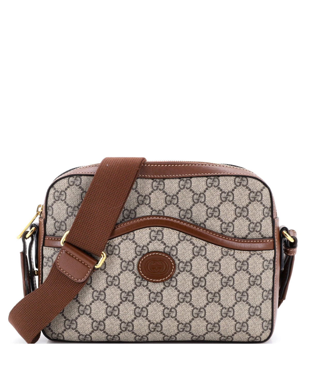 Click here for Pre-Owned Gucci Interlocking G Patch Messenger Cam... prices