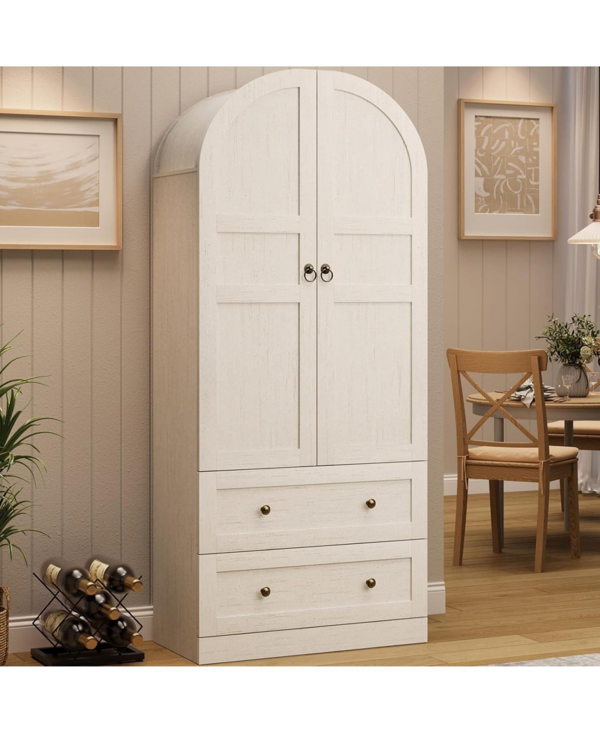 Click here for gaomon 72" Tall Arched Kitchen Pantry Cabinet... prices