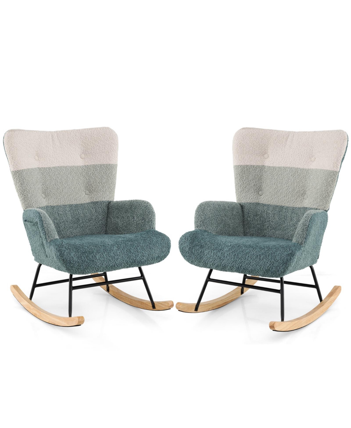 Click here for Sugift Nursery Rocking Chair with Ergonomic Armres... prices