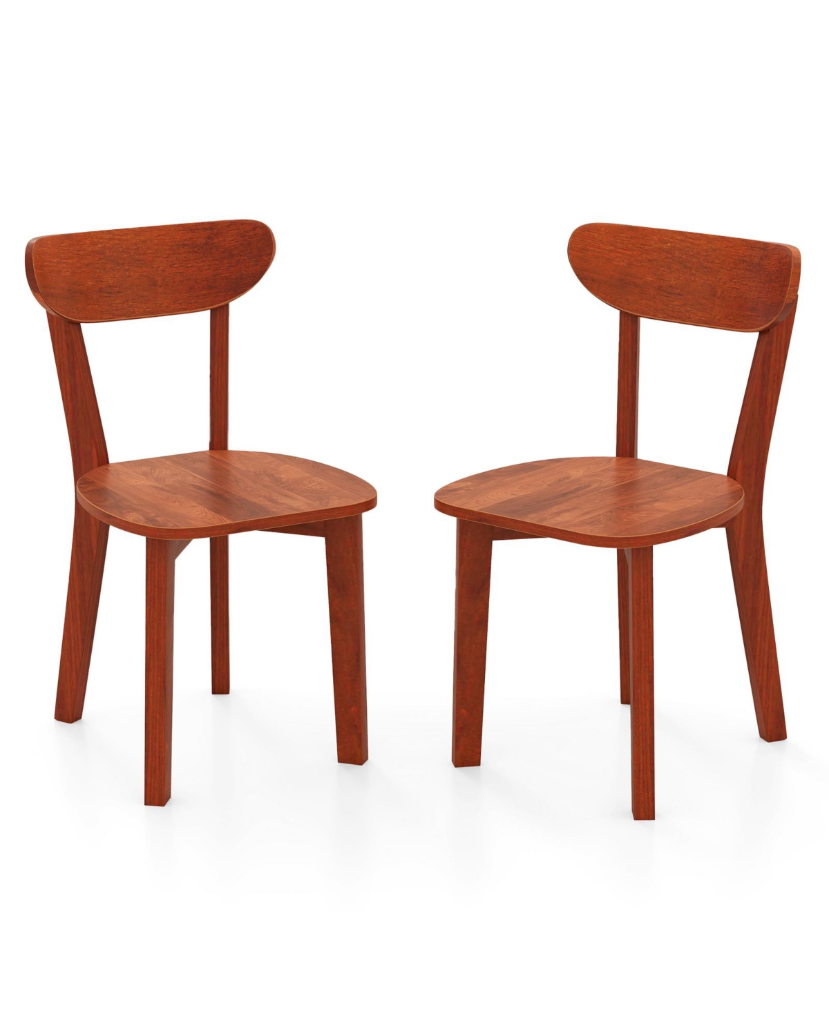 Click here for Sugift Solid Wood Dining Chairs Set of Two with Cu... prices