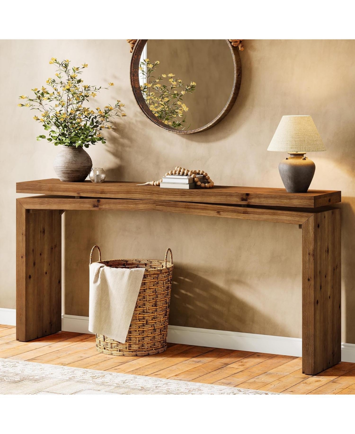 Click here for Tribesigns Solid Wood Console Table  63-Inch Long... prices