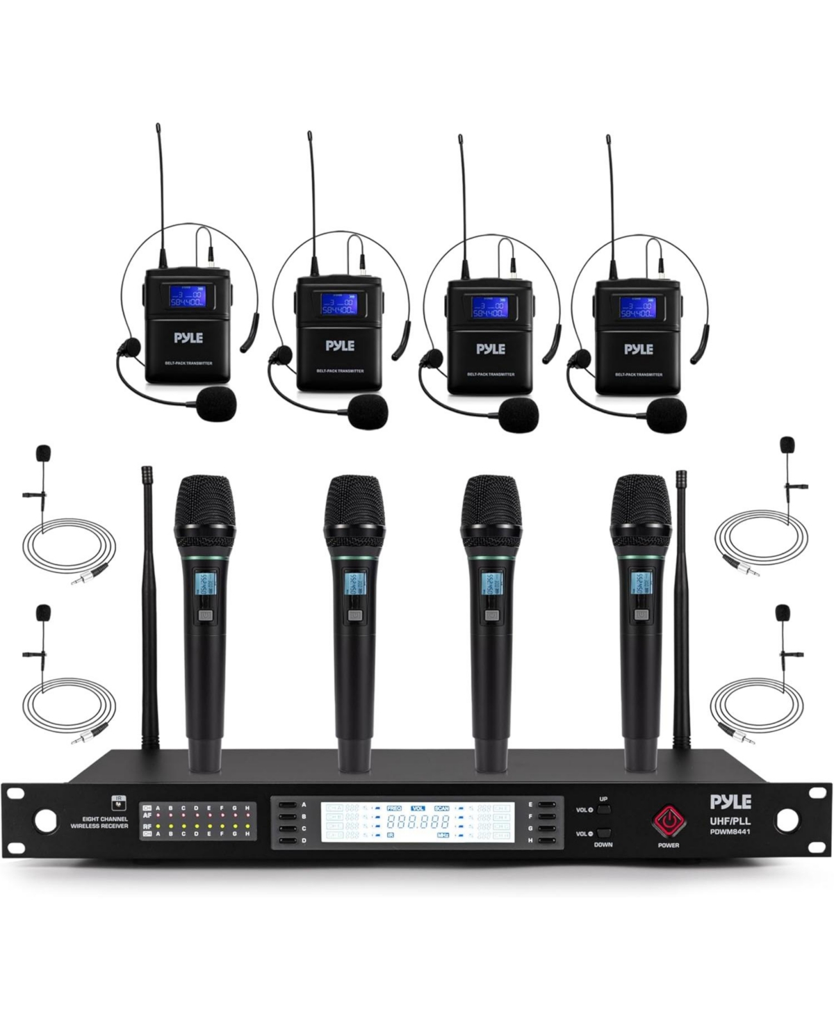 Click here for Pyle 8-Channel Wireless Microphone System with Pro... prices