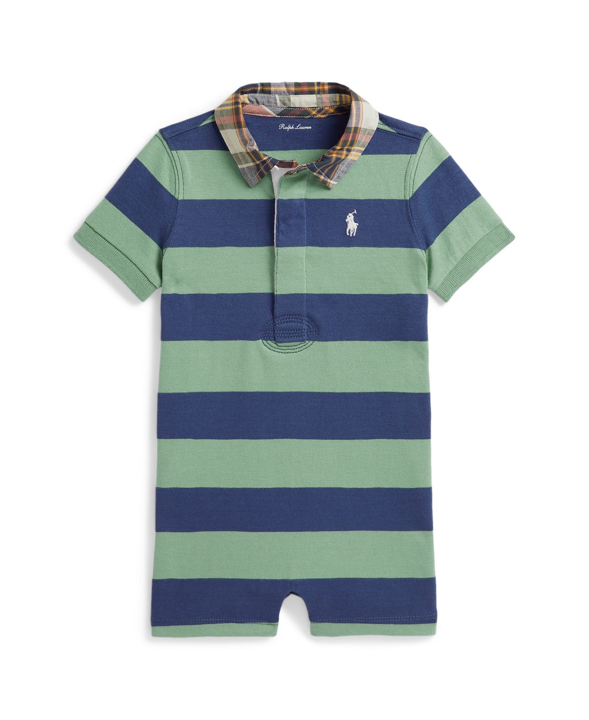 Click here for Polo Ralph Lauren Baby Boys Madras-Collar Striped... prices