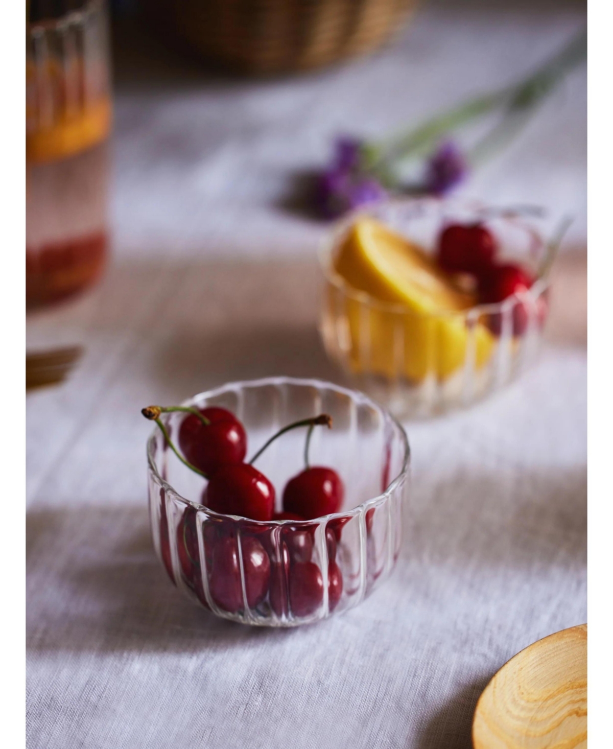 Click here for Fleck Fleck  S/2 Kira Borosilicate Glass Bowl - Cl... prices