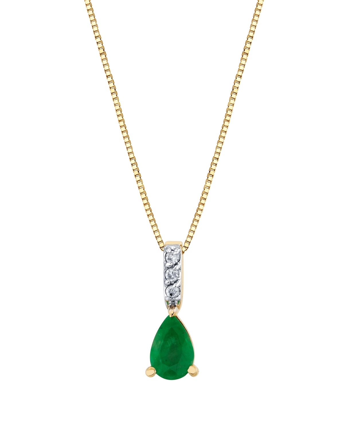 Click here for Macys Emerald (3/8 ct. t.w.) & Diamond Accent Pend... prices