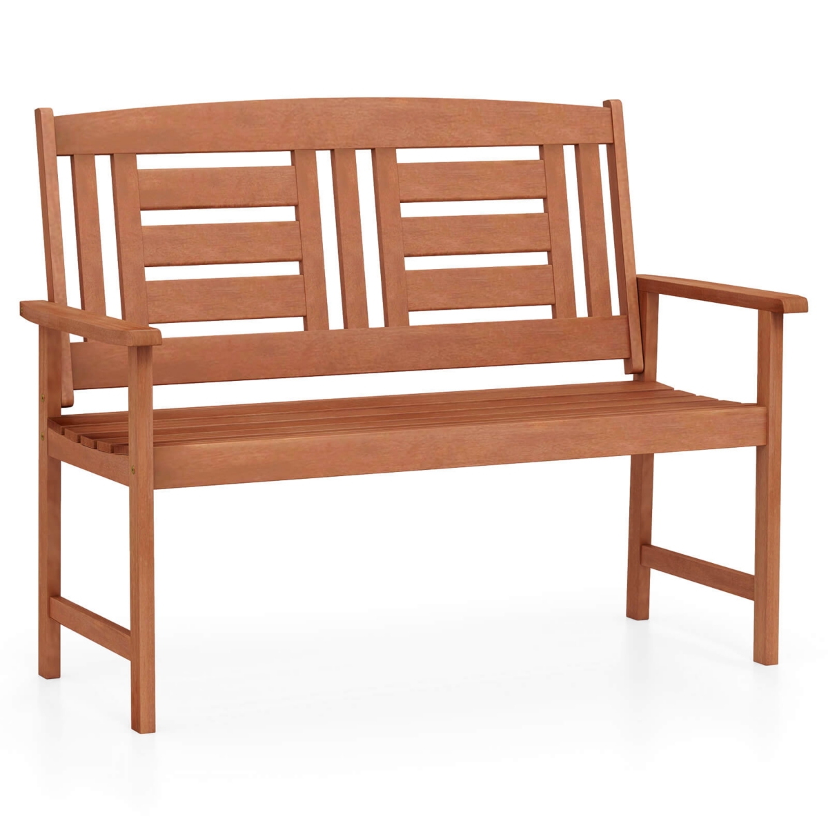 Click here for Costway Outdoor Solid Wood Loveseat with Inclined... prices