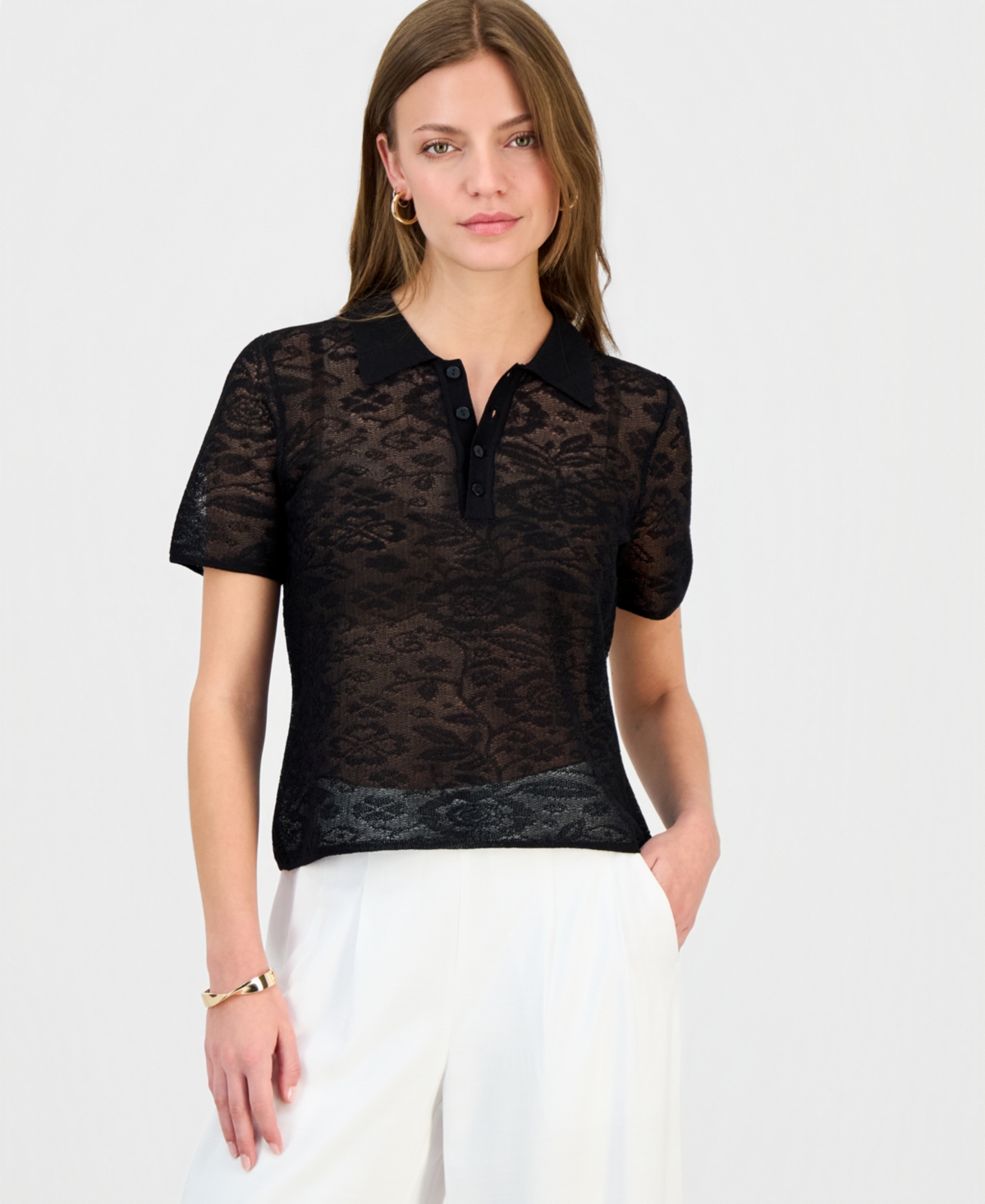 Click here for I.n.c. International Concepts Petite Collared Jacq... prices