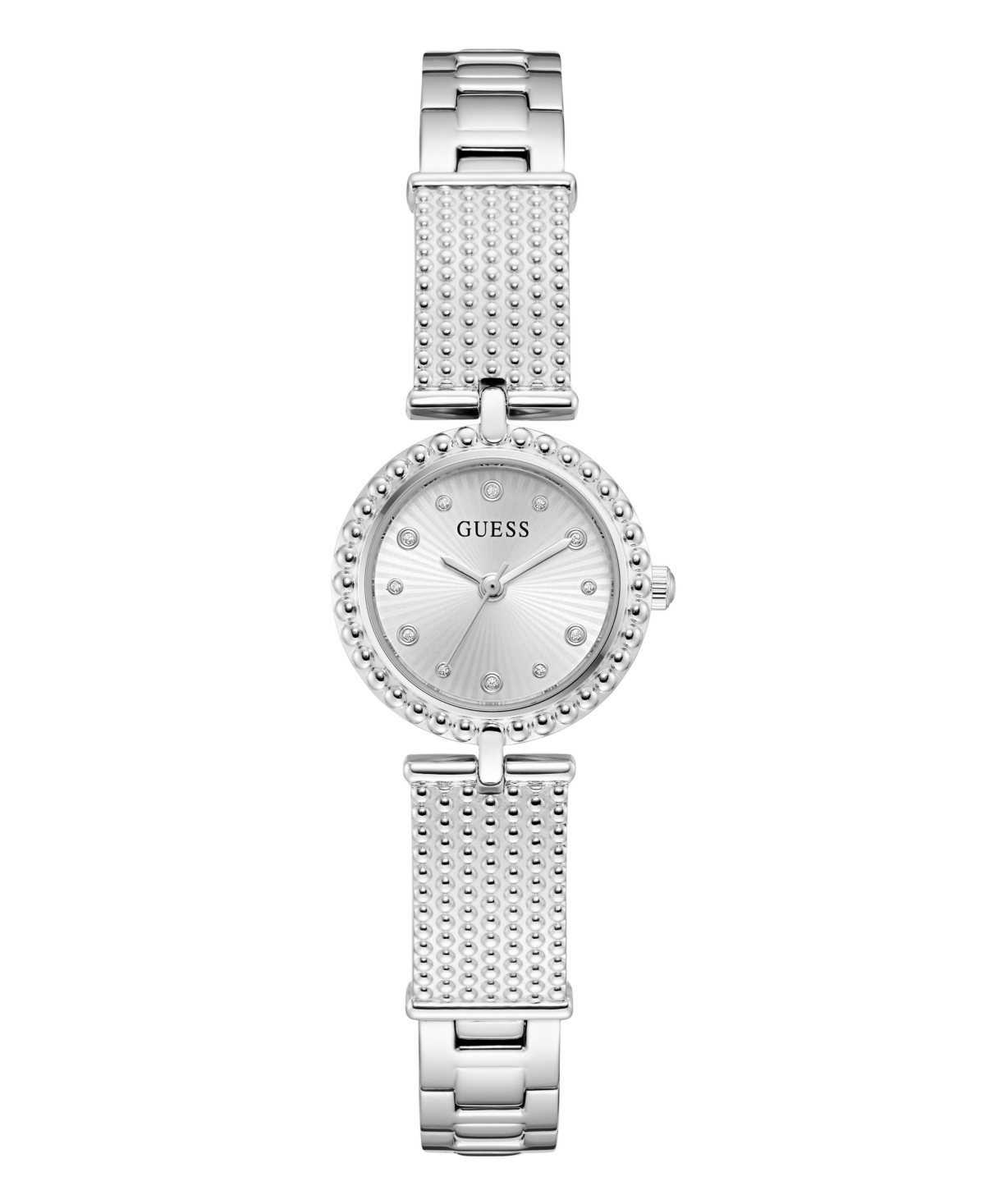 Click here for Guess Womens Silver-Tone Stainless Steel Watch  24... prices