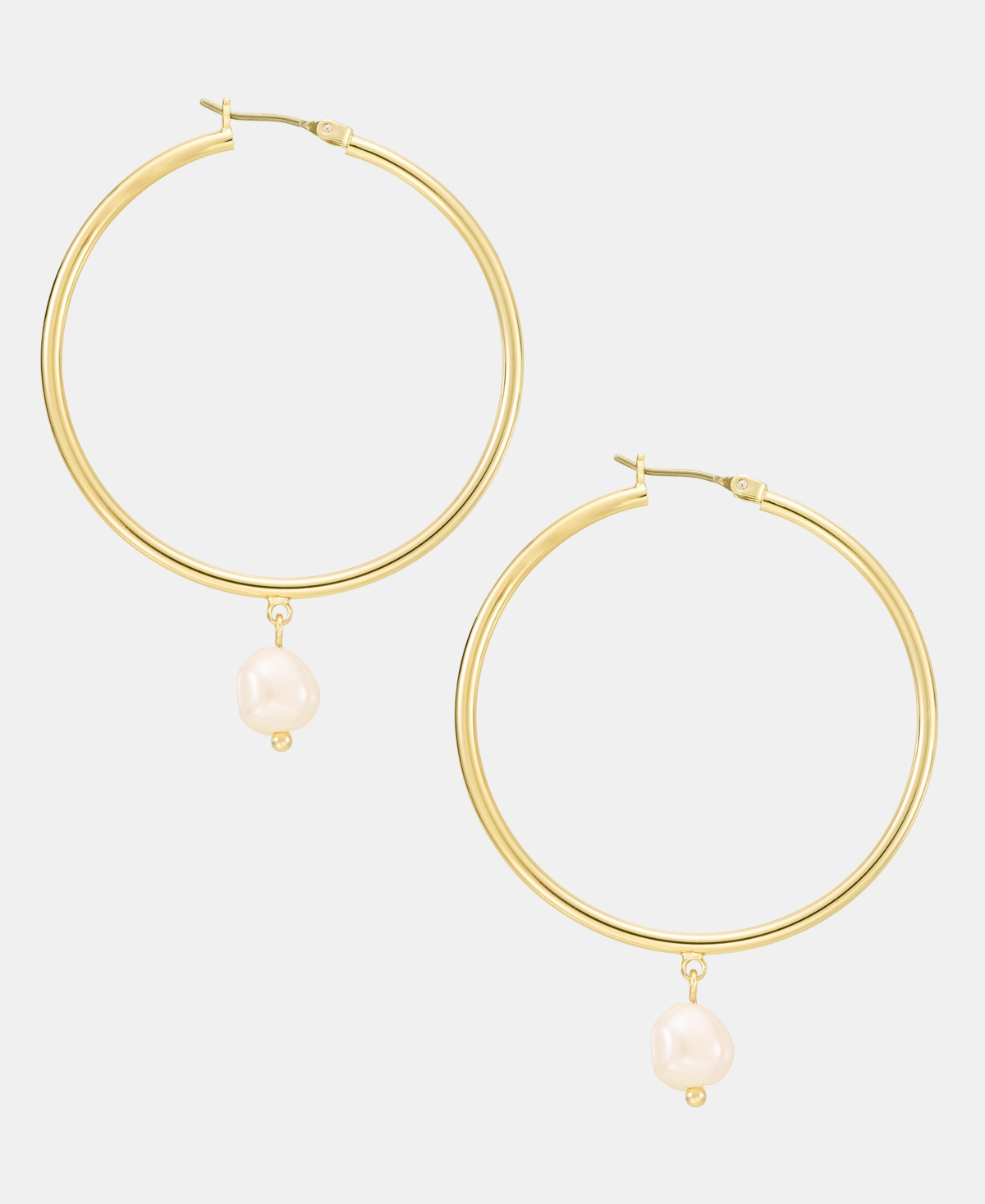 Click here for Lauren Ralph Lauren Imitation Pearl Charm Hoop Ear... prices