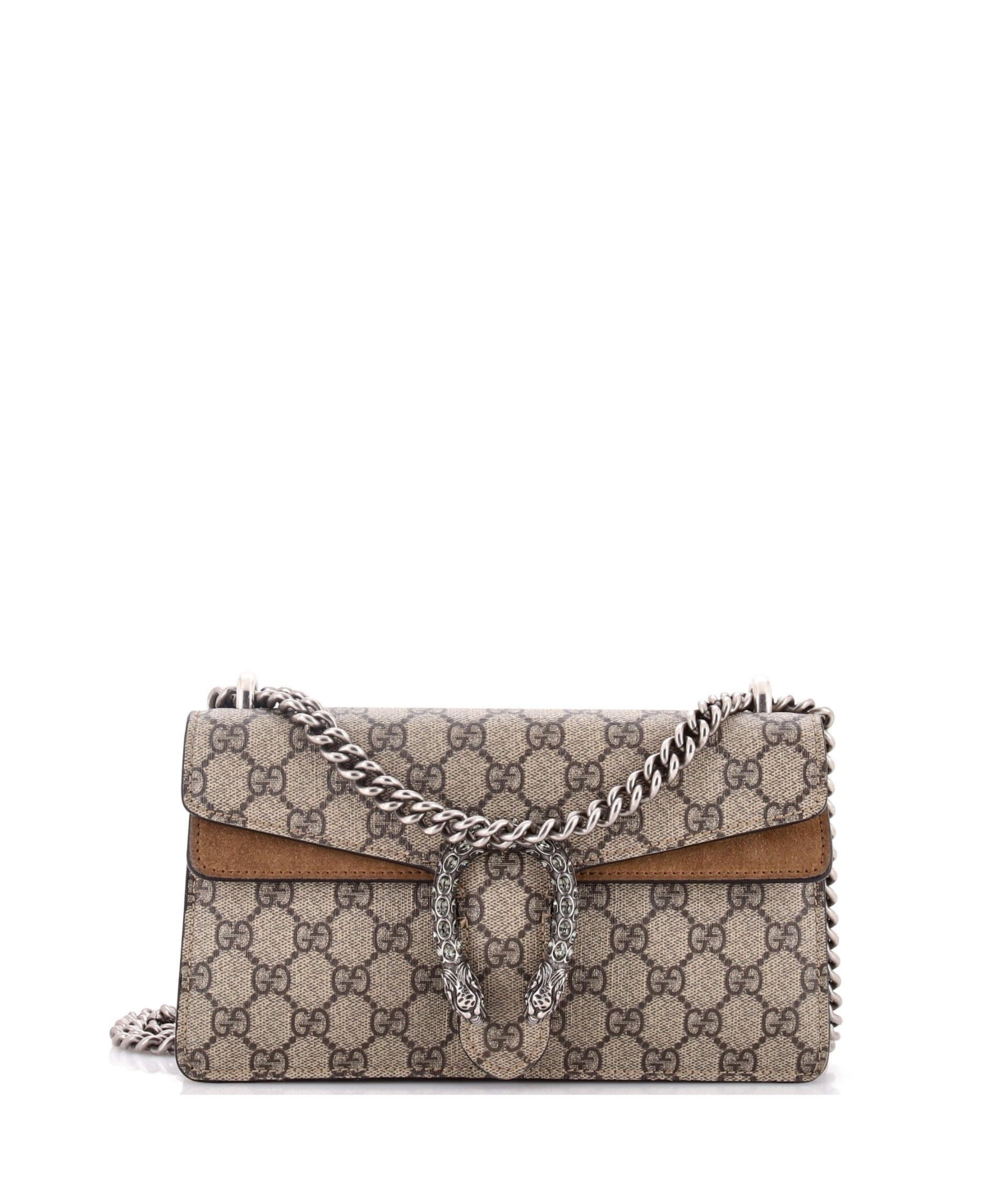 Click here for Pre-Owned Gucci Small Dionysus Bag Gg Coated Canva... prices