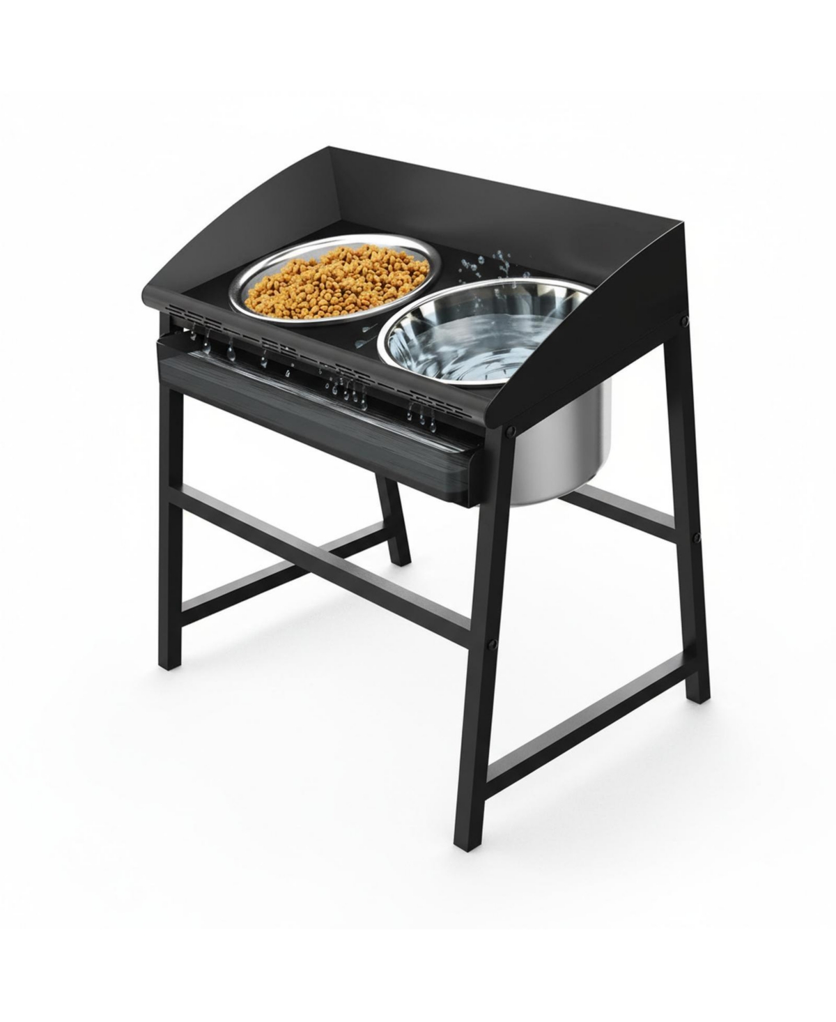 Click here for Aronkl Spill Proof Tilted Elevated Dog Bowl Set La... prices