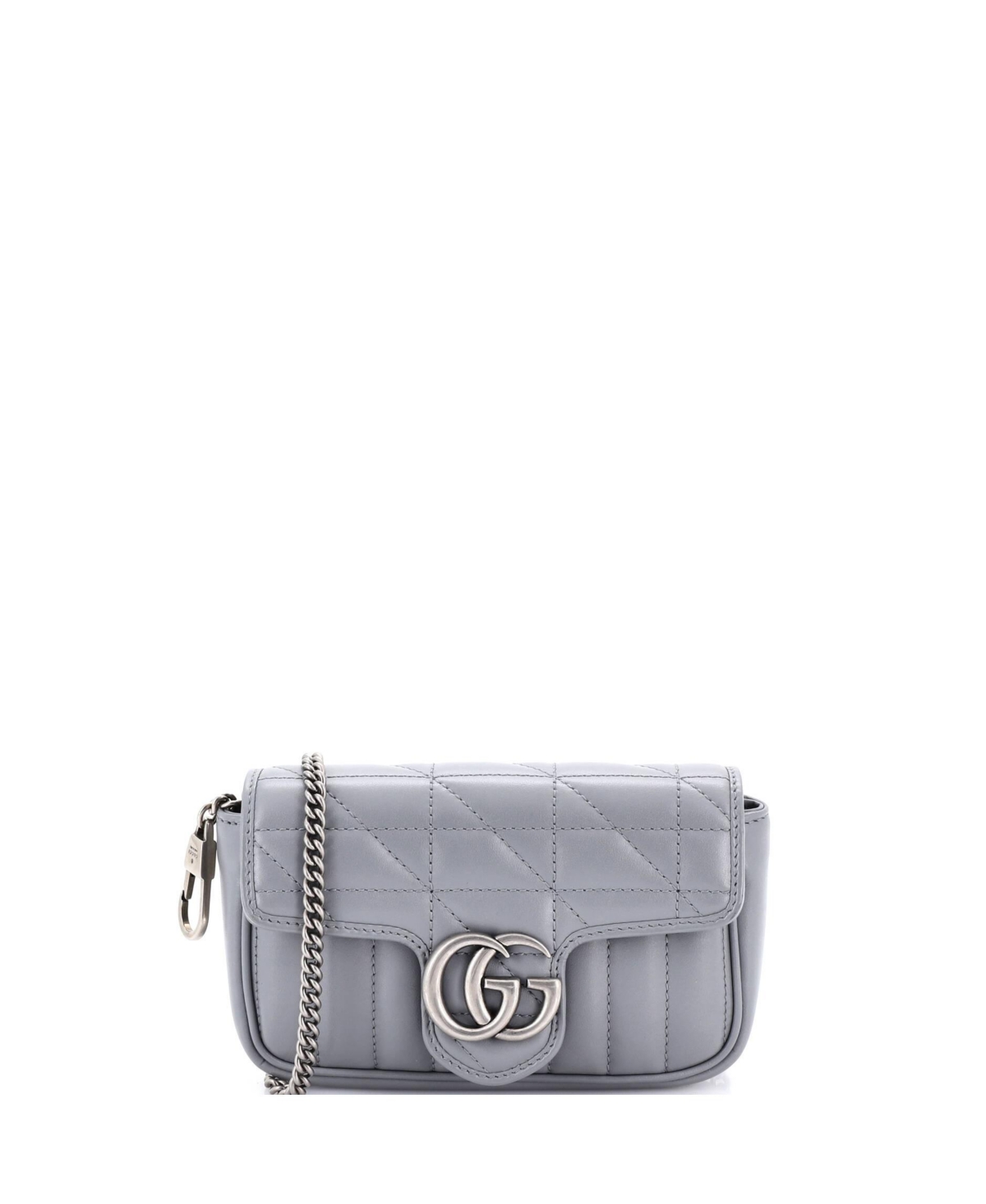 Click here for Pre-Owned Gucci Super Mini Gg Marmont Flap Bag Mix... prices